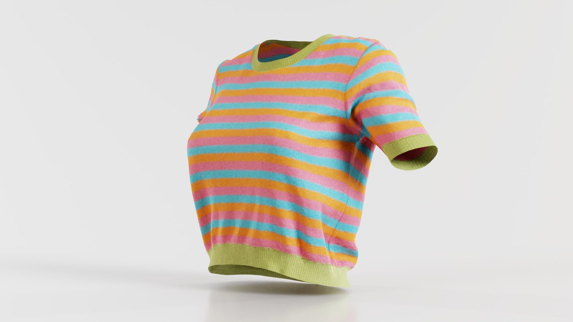 Colorstripes Top - 3D Model by Polygonal Miniatures