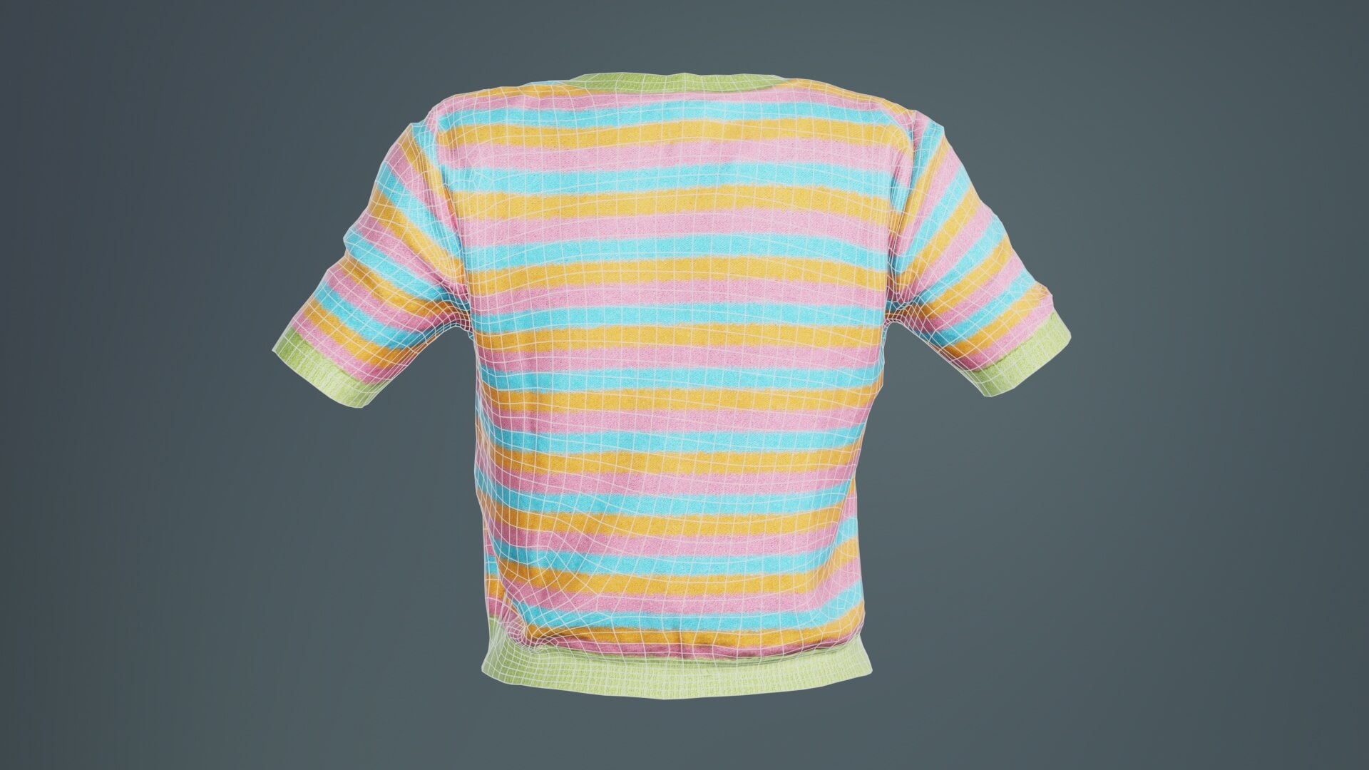 Colorstripes Top - 3D Model by Polygonal Miniatures