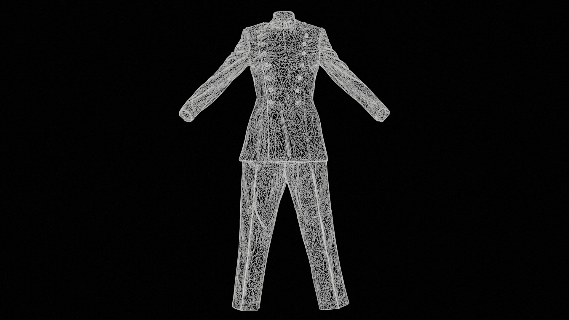 Conductor Uniform - 3D Model by Polygonal Miniatures