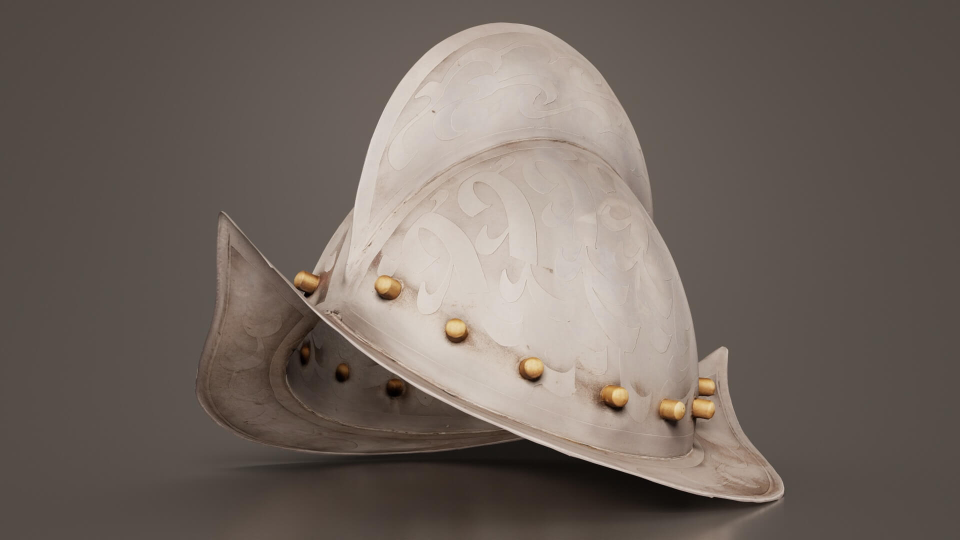 Conquistadors Helmet - 3D Model by Polygonal Miniatures