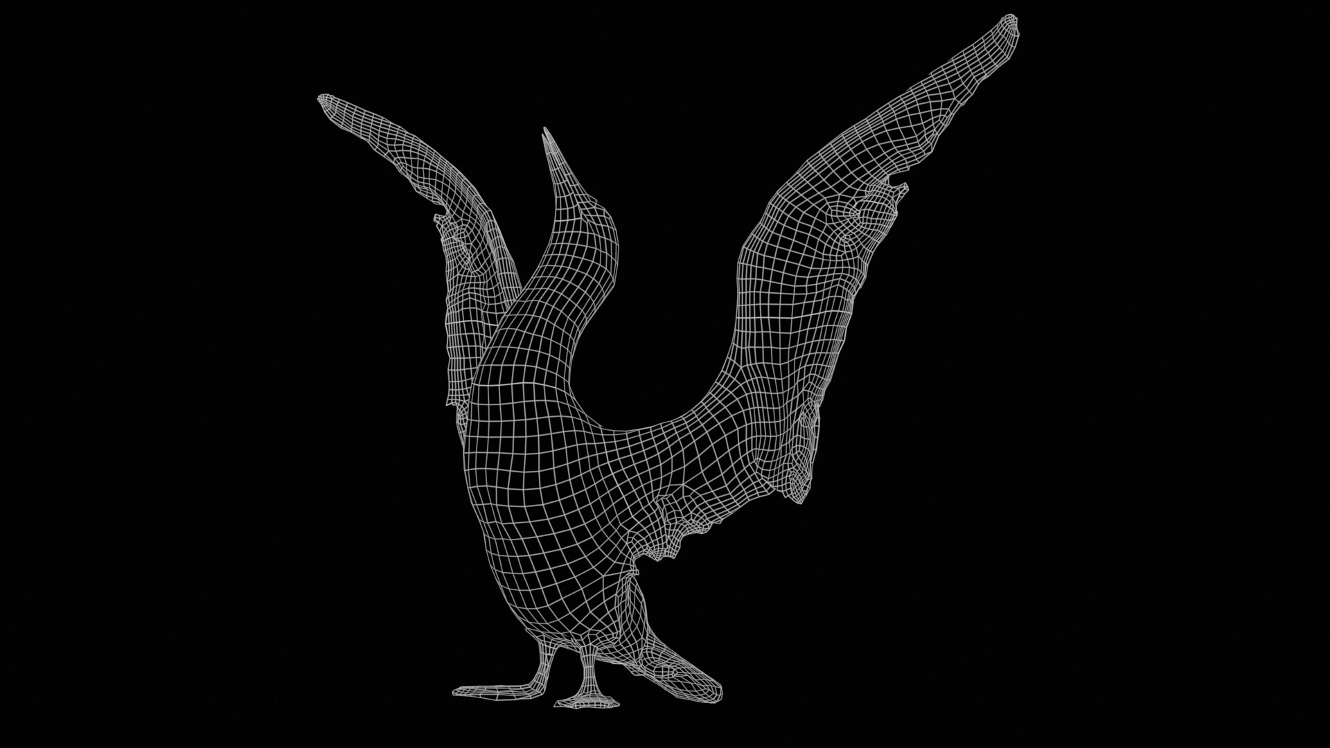 Cormorant Corvus Marinus Sea Raven - 3D Model by Polygonal Miniatures