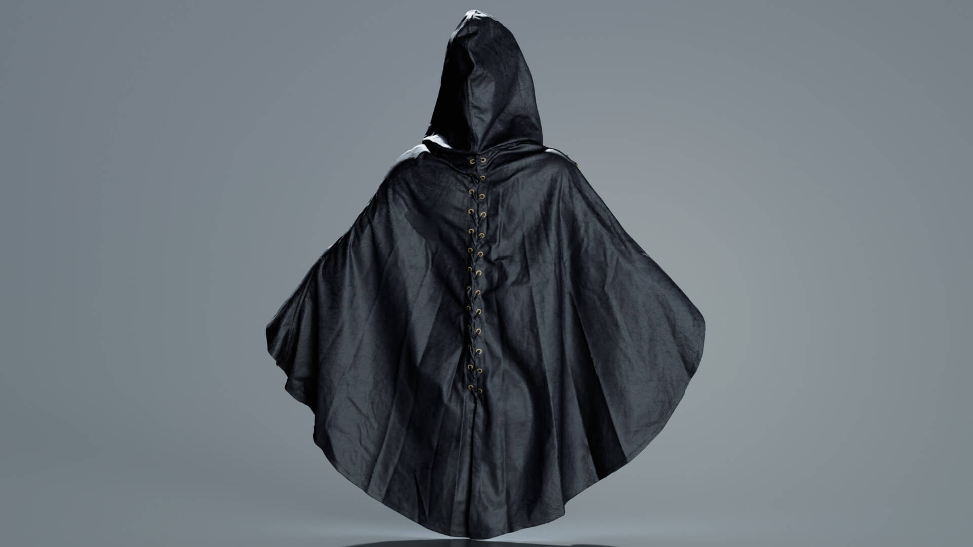 Cracked Leather Riding Cape - 3D Model by Polygonal Miniatures