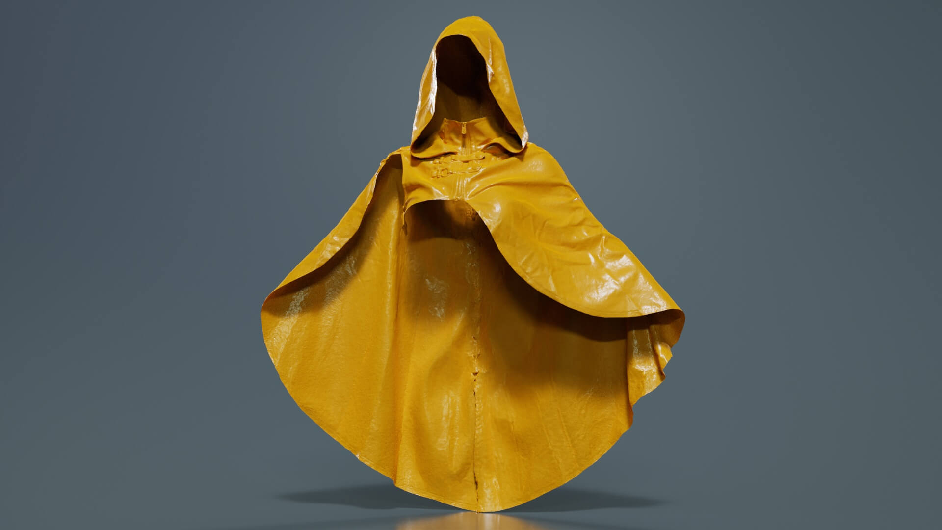 Cracked Leather Riding Cape - 3D Model by Polygonal Miniatures