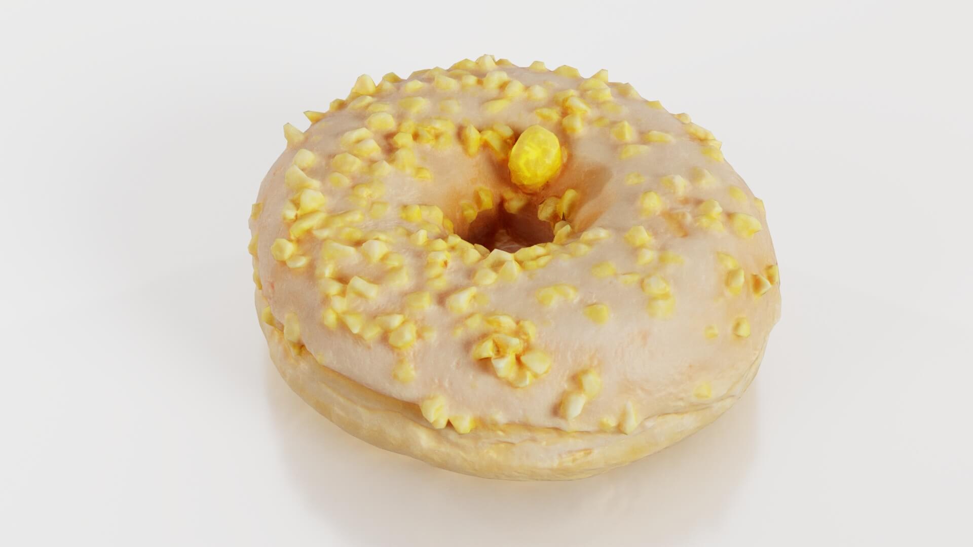 Crunchy Donut - 3D Model by Polygonal Miniatures