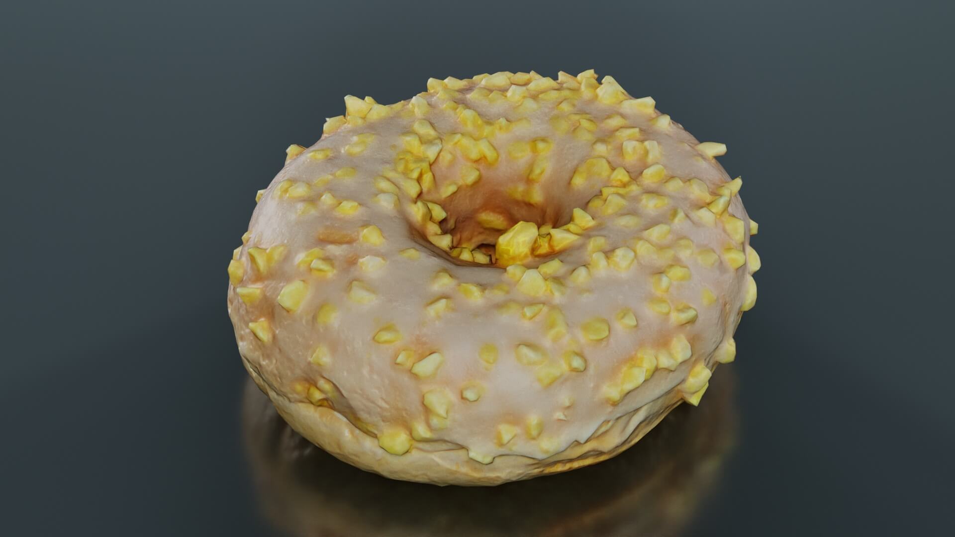 Crunchy Donut - 3D Model by Polygonal Miniatures
