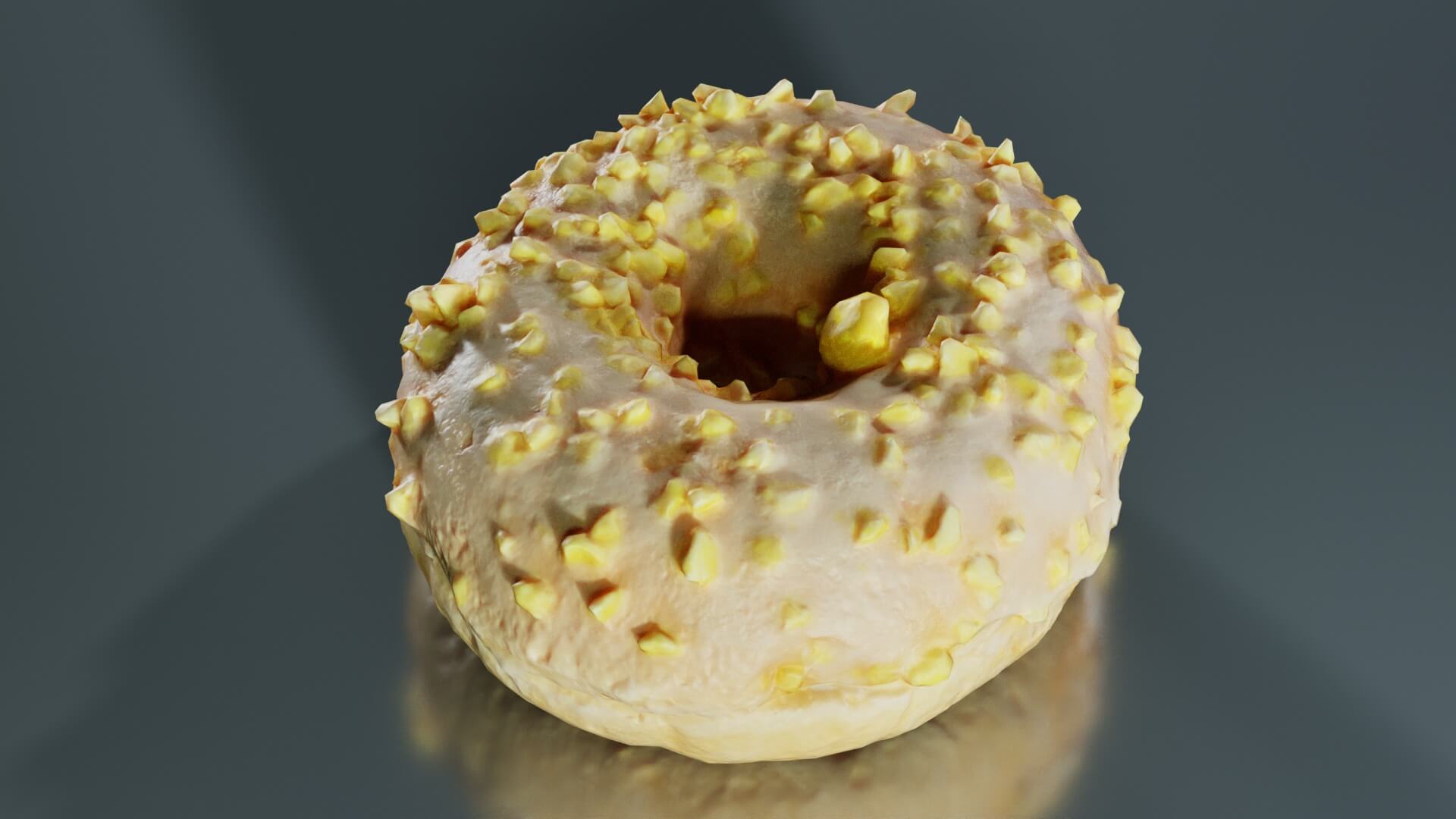 Crunchy Donut - 3D Model by Polygonal Miniatures