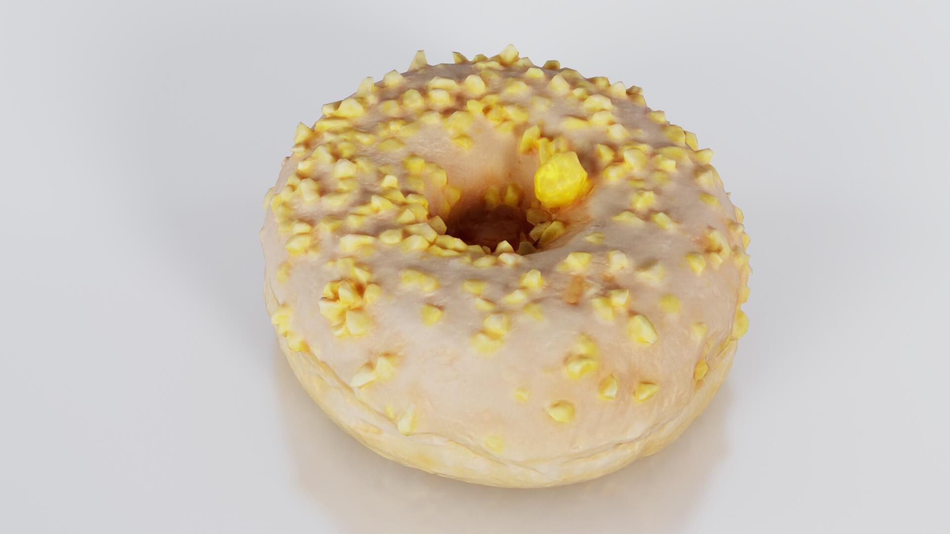 Crunchy Donut - 3D Model by Polygonal Miniatures