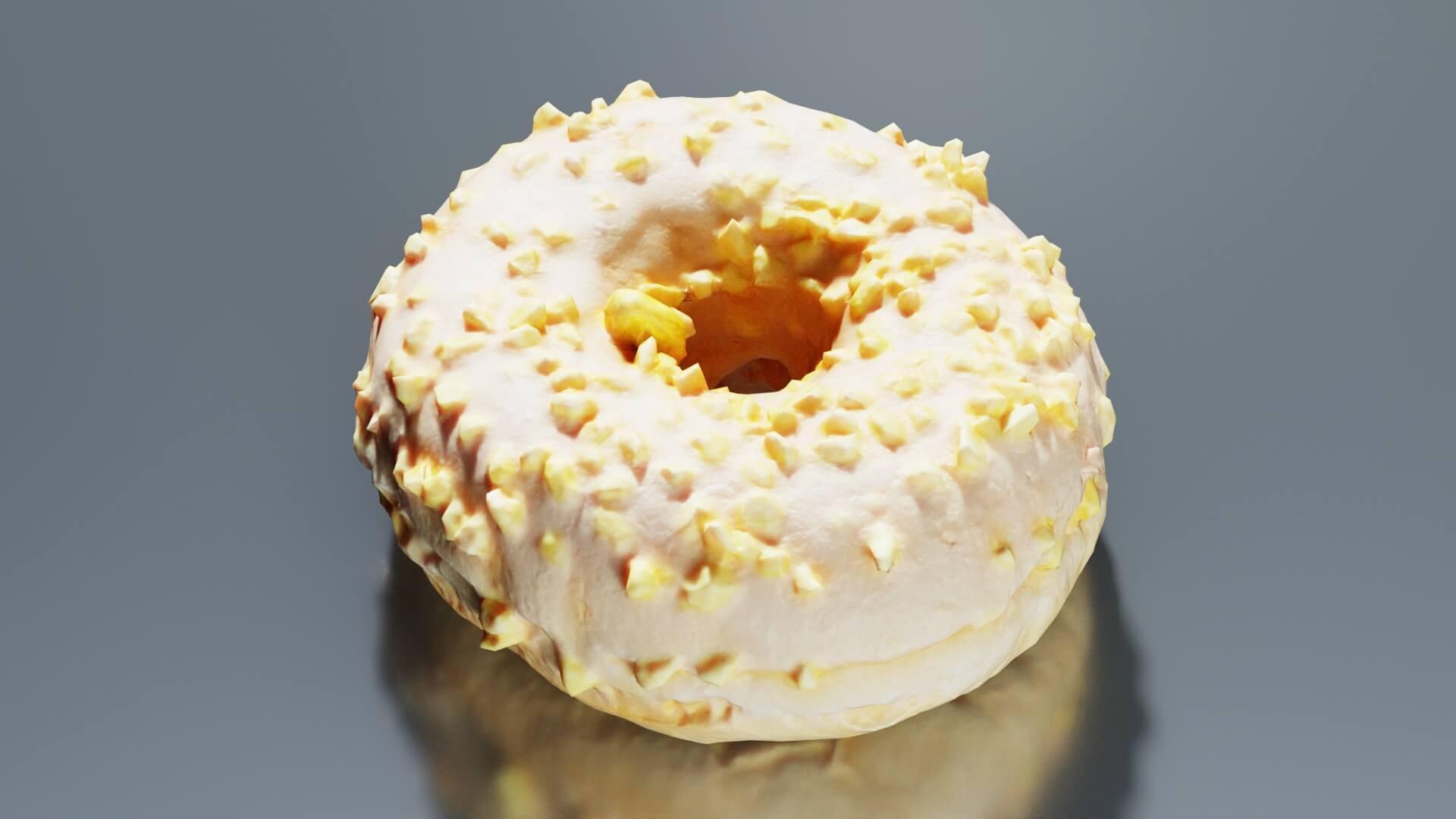 Crunchy Donut - 3D Model by Polygonal Miniatures