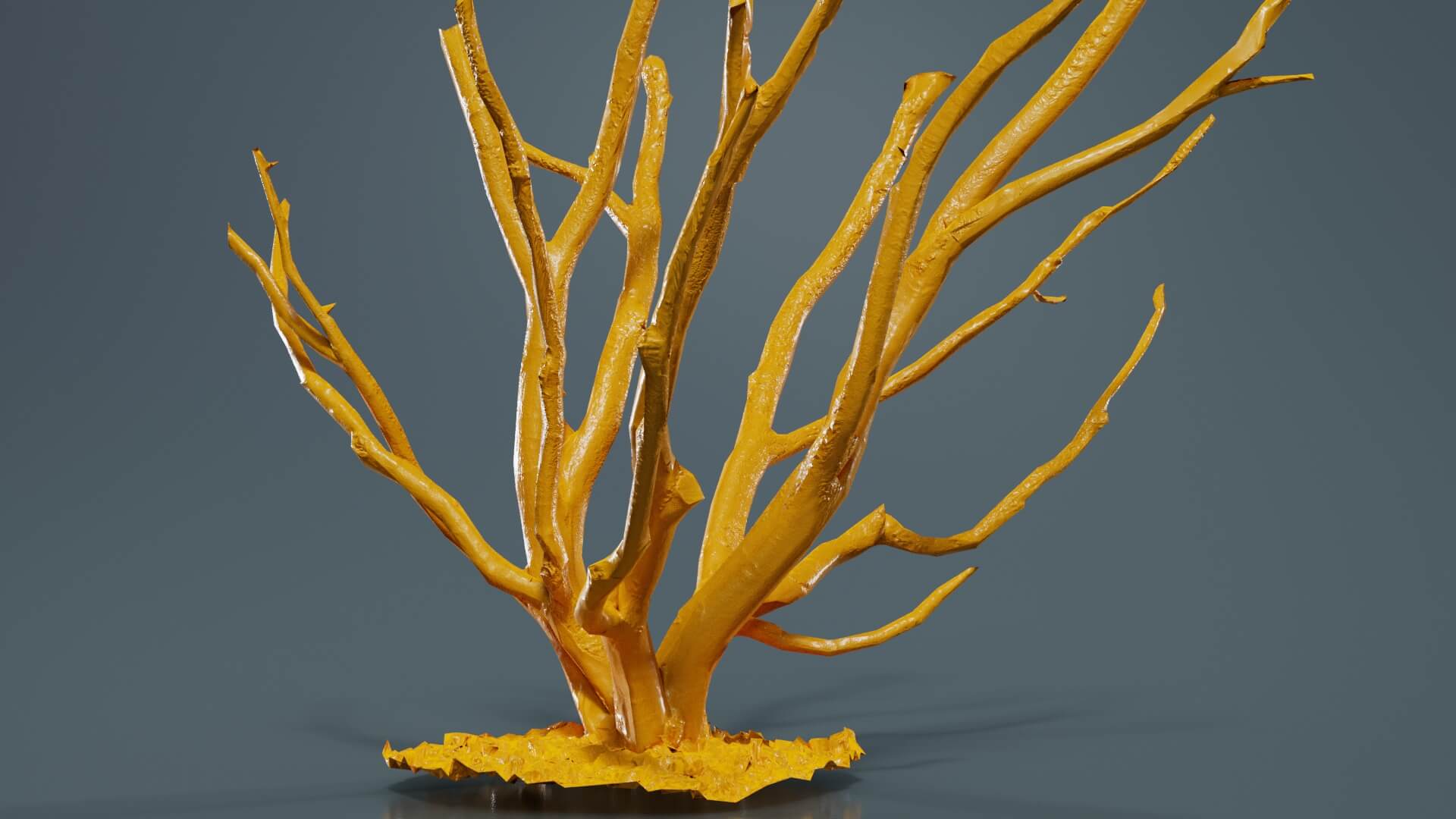 Curly Multy Trunk Tree - 3D Model by Polygonal Miniatures