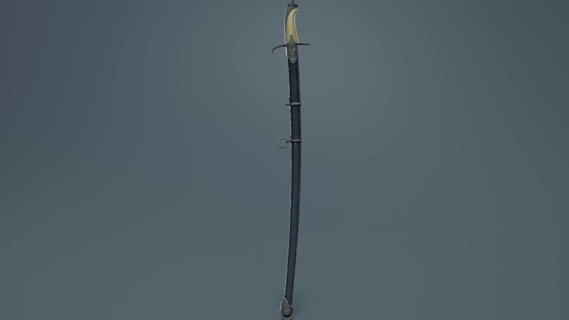 Curved Sword - 3D Model by Polygonal Miniatures