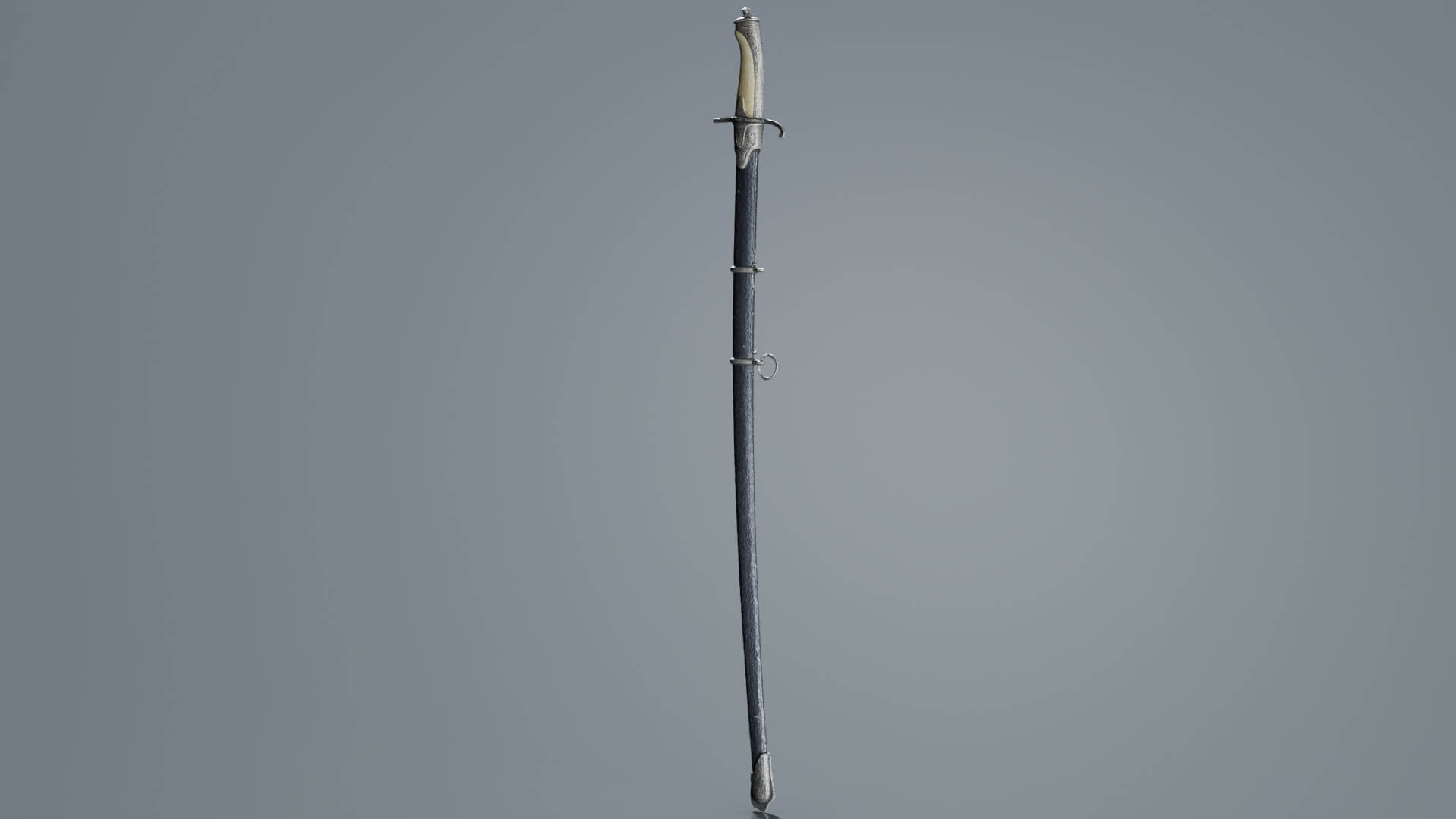 Curved Sword - 3D Model by Polygonal Miniatures