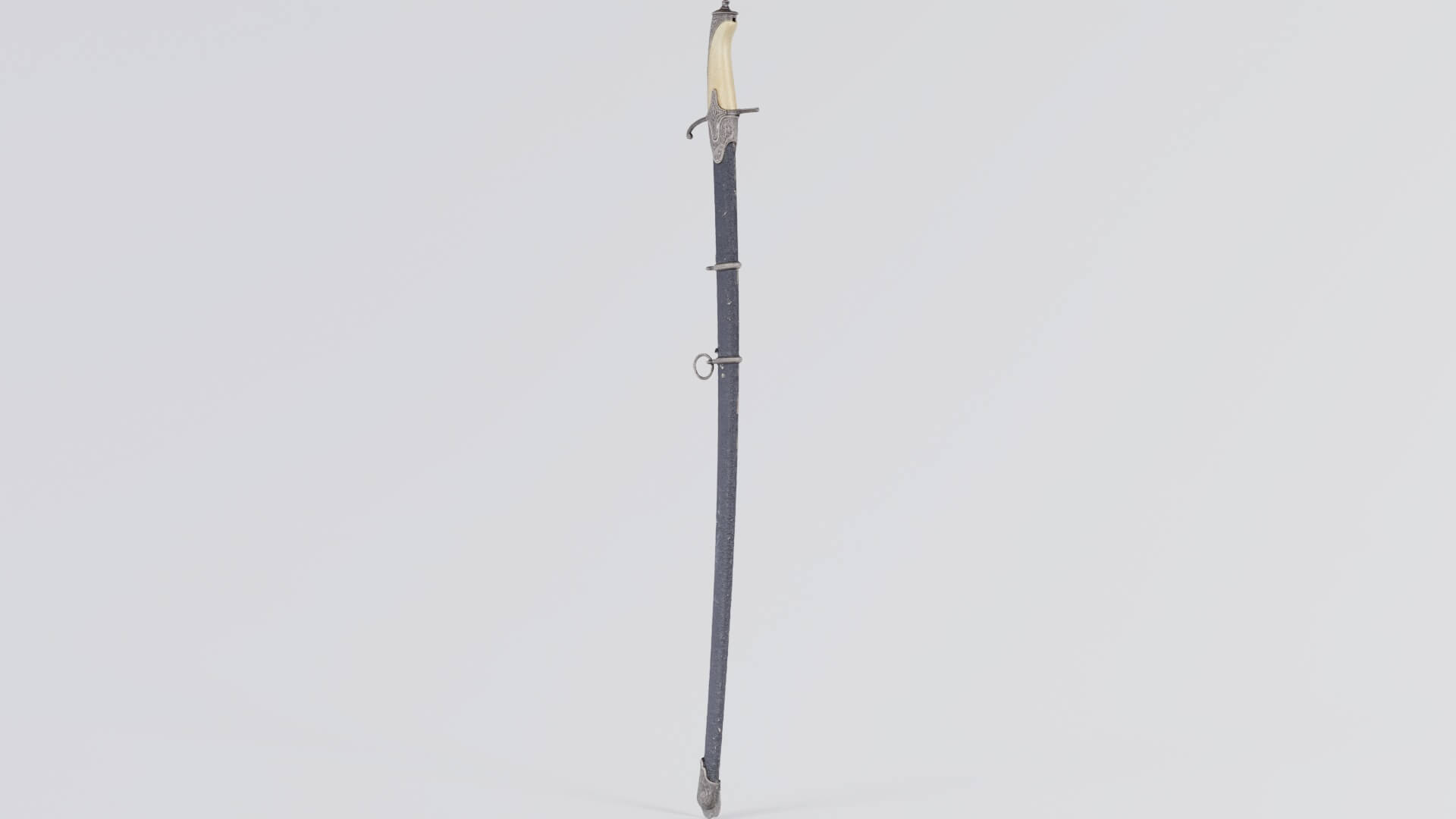 Curved Sword - 3D Model by Polygonal Miniatures