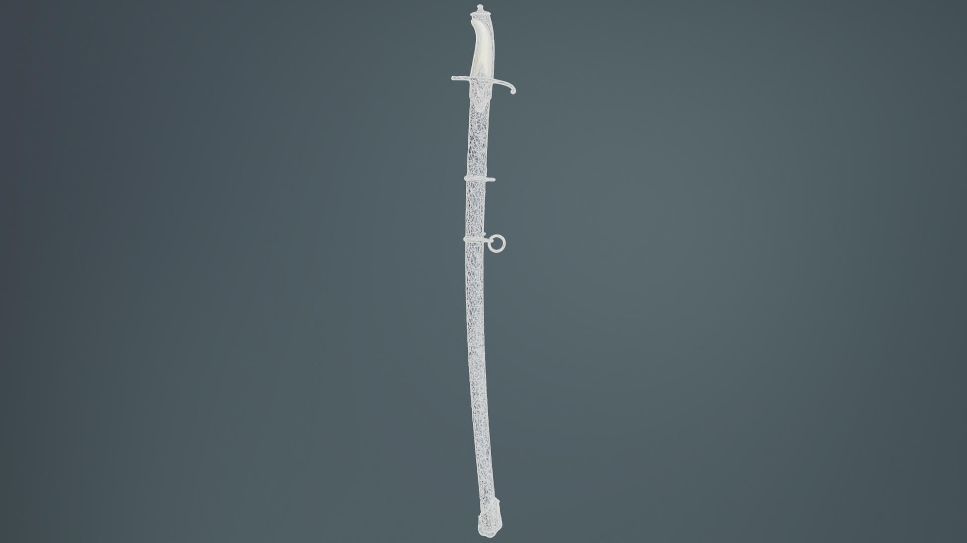 Curved Sword - 3D Model by Polygonal Miniatures