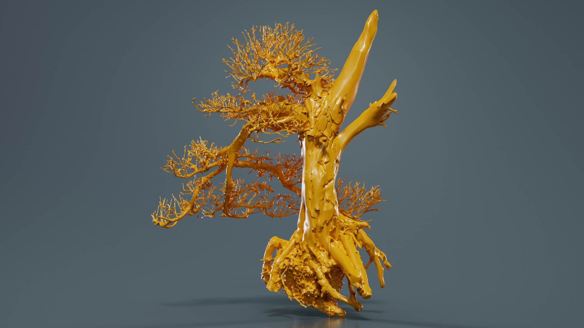 Dead Bonsai Tree 3 - 3D Model by Polygonal Miniatures