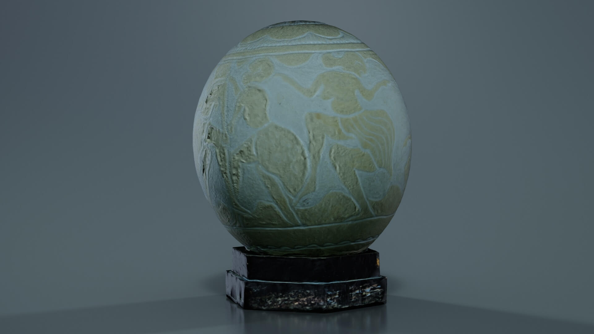 Decorated Egg - 3D Model by Polygonal Miniatures