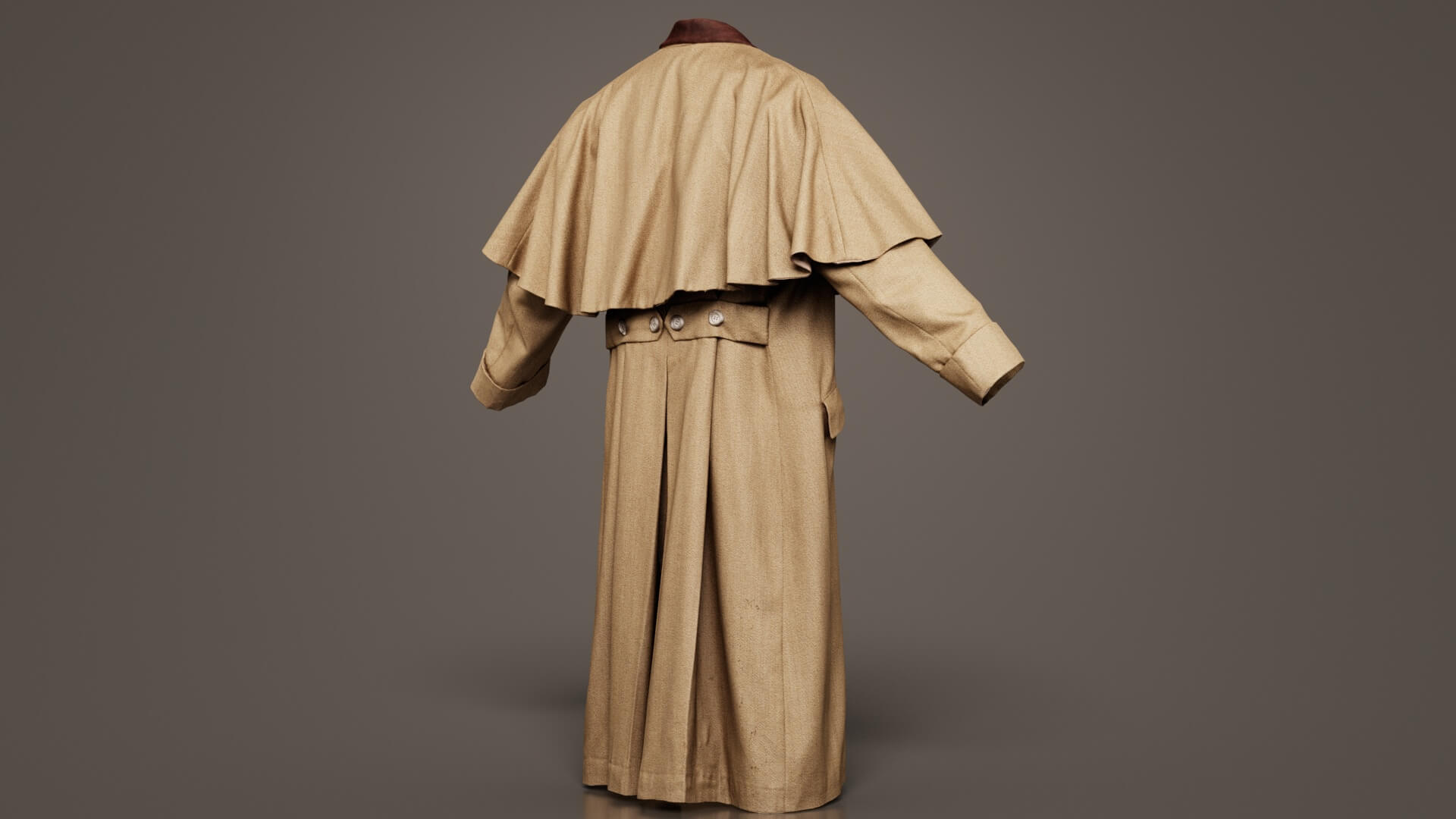 Detective Coat - 3D Model by Polygonal Miniatures