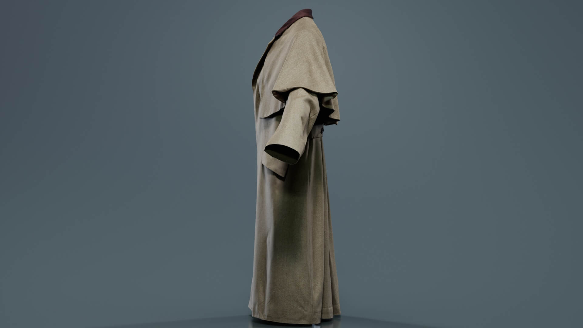 Detective Coat - 3D Model by Polygonal Miniatures