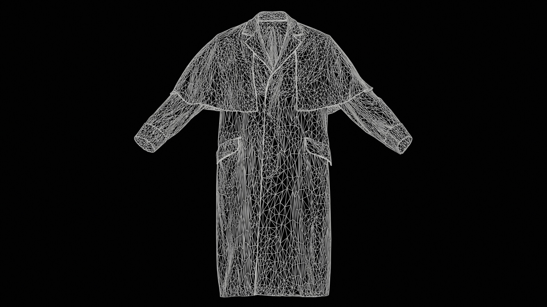 Detective Coat - 3D Model by Polygonal Miniatures