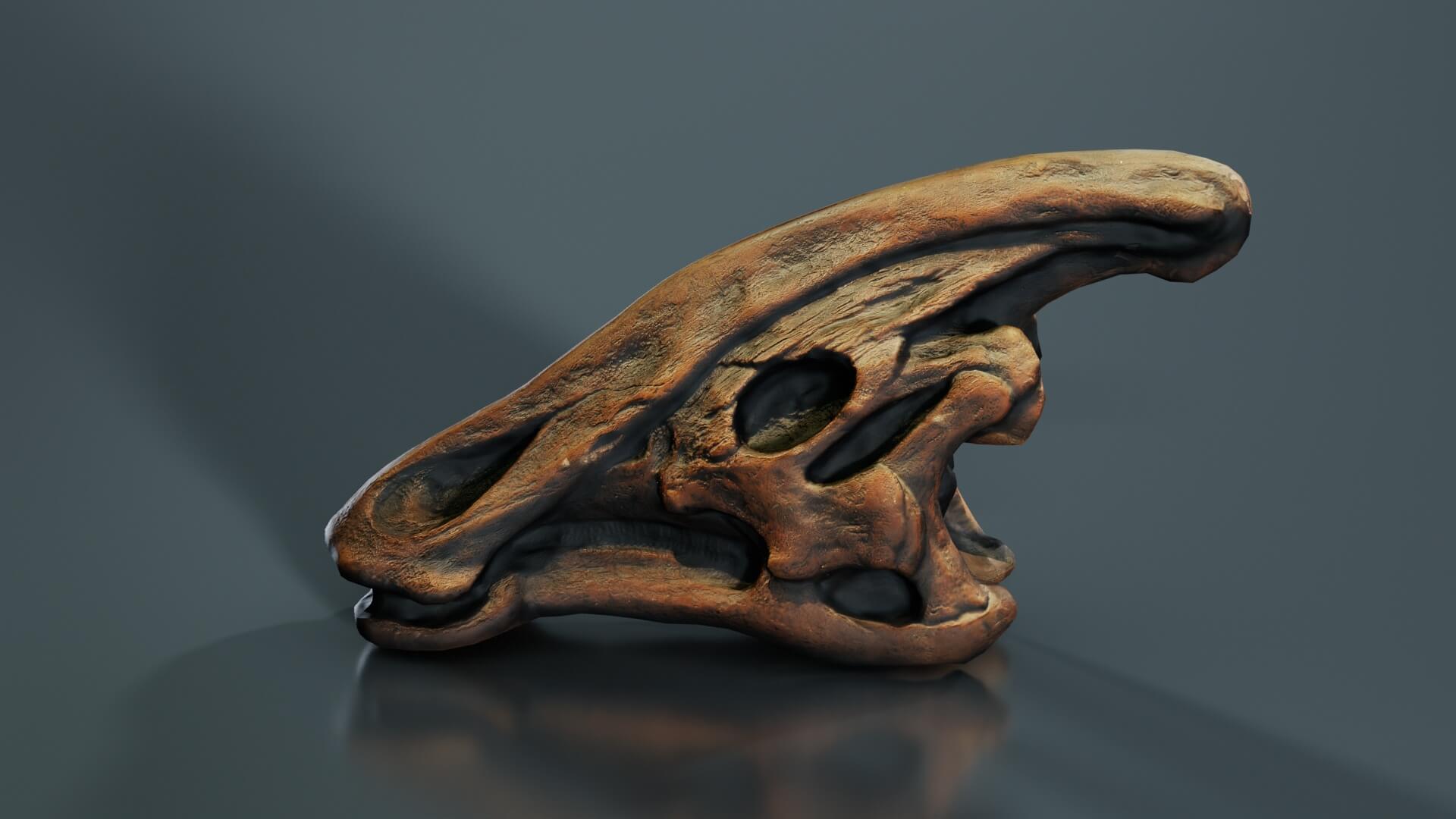 Dinosaur Skull - 3D Model by Polygonal Miniatures