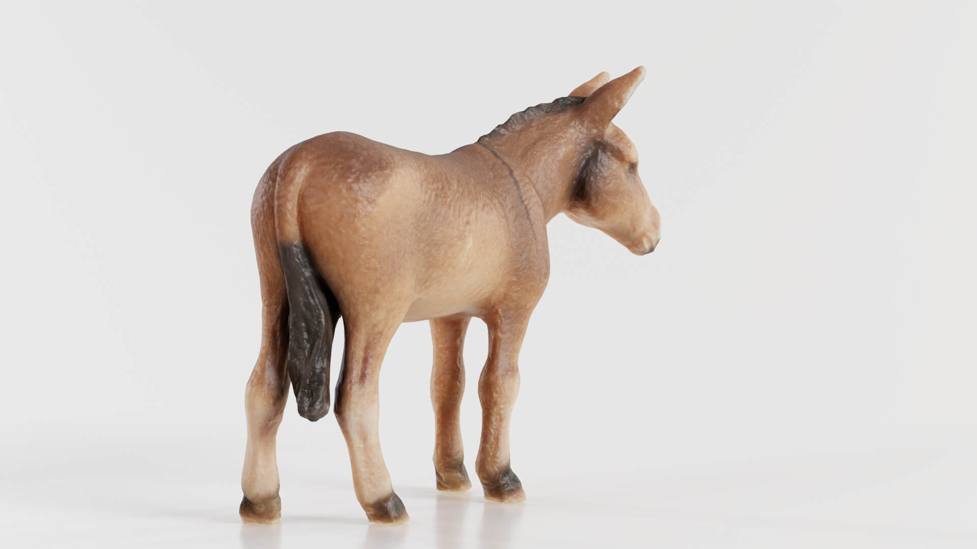 Donkey - 3D Model by Polygonal Miniatures