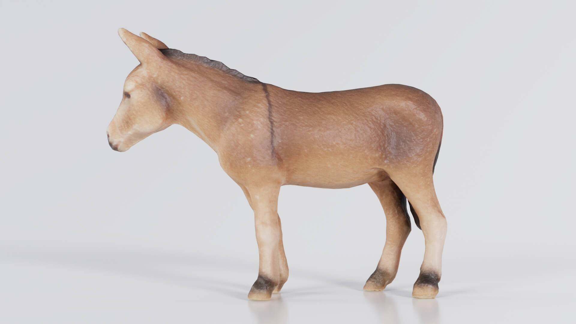 Donkey - 3D Model by Polygonal Miniatures