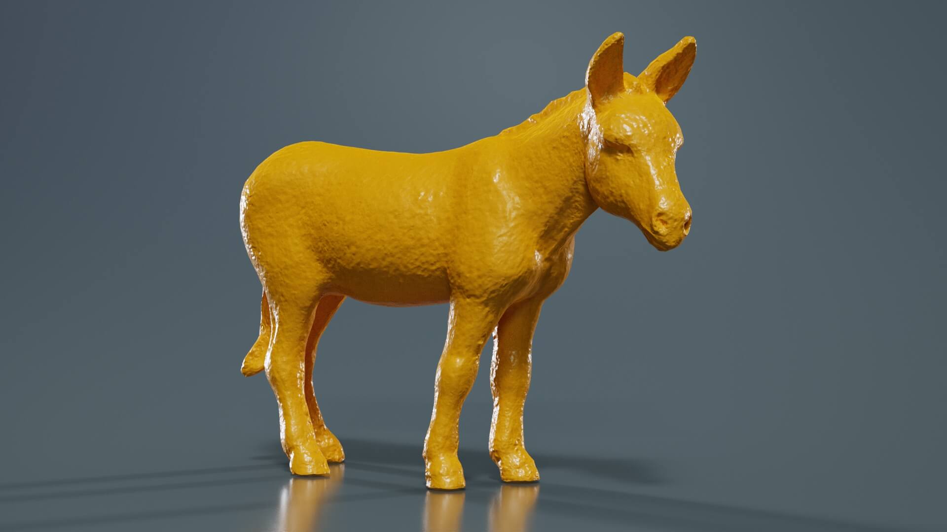 Donkey - 3D Model by Polygonal Miniatures