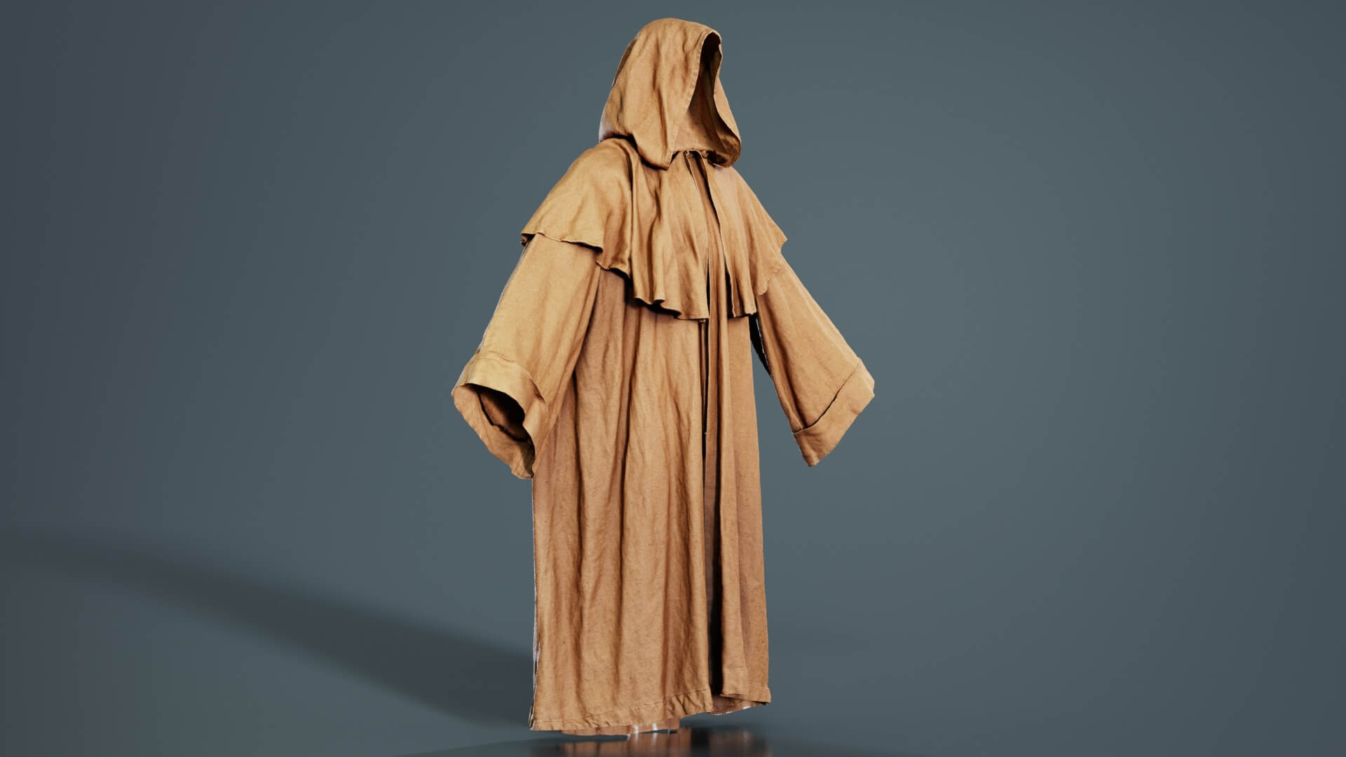 Druid Hooded - 3D Model by Polygonal Miniatures