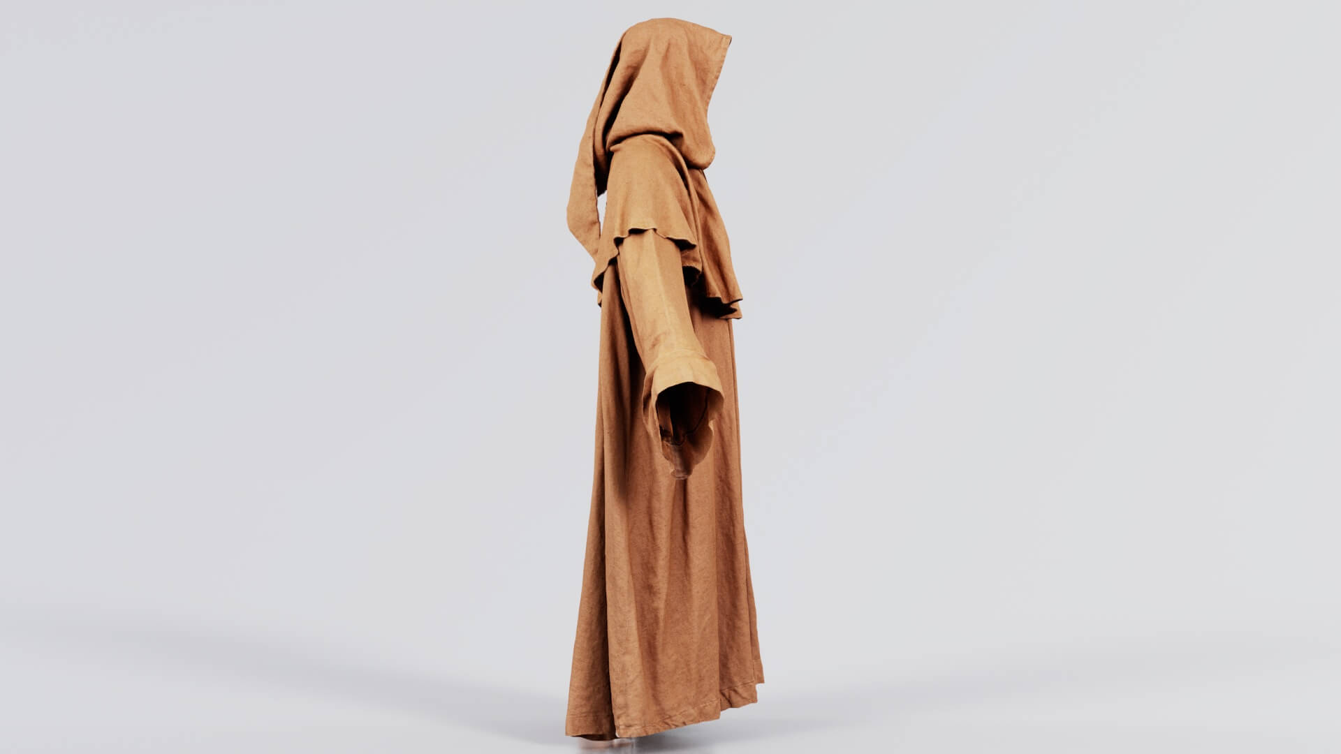 Druid Hooded - 3D Model by Polygonal Miniatures