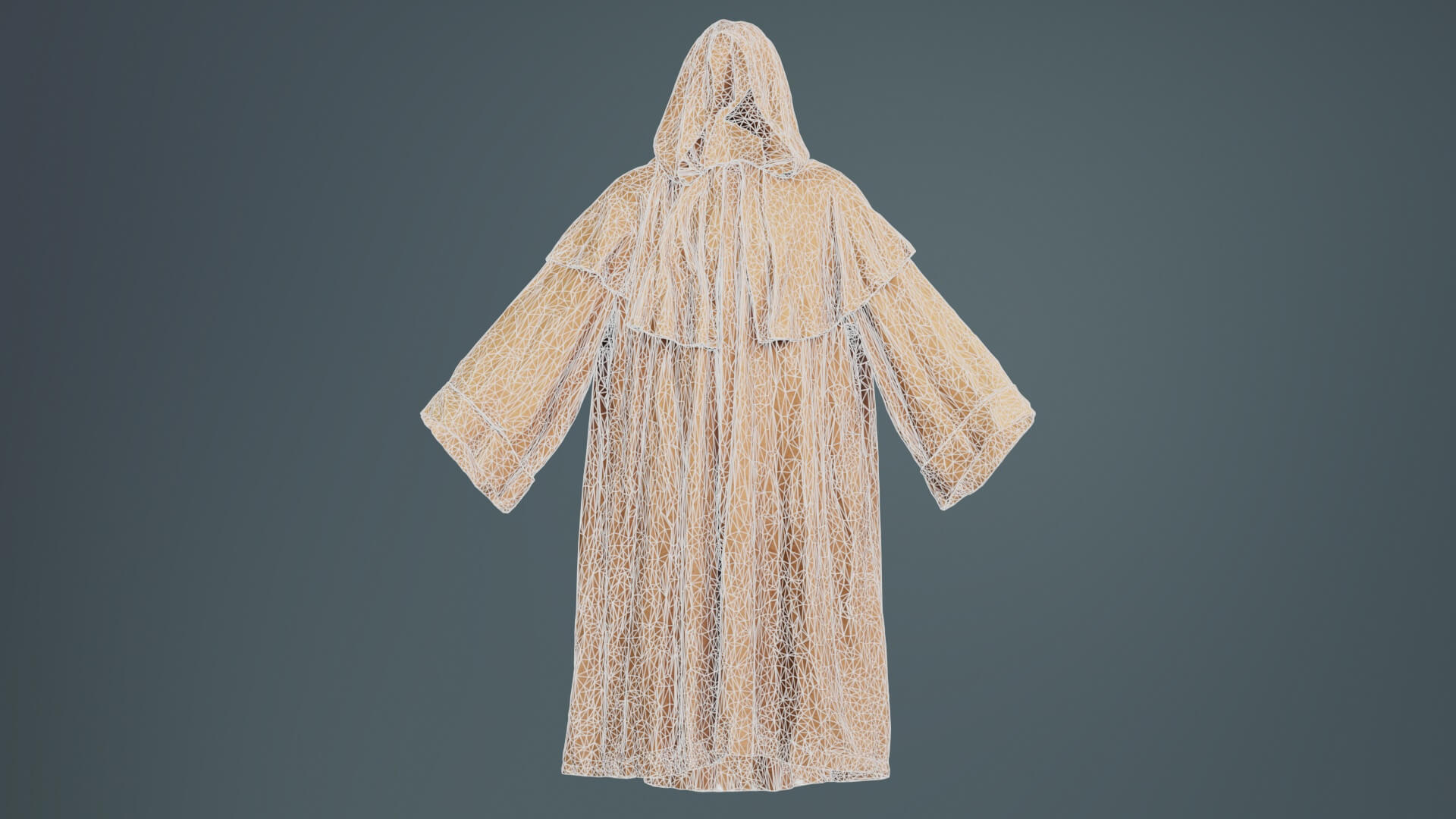 Druid Hooded - 3D Model by Polygonal Miniatures