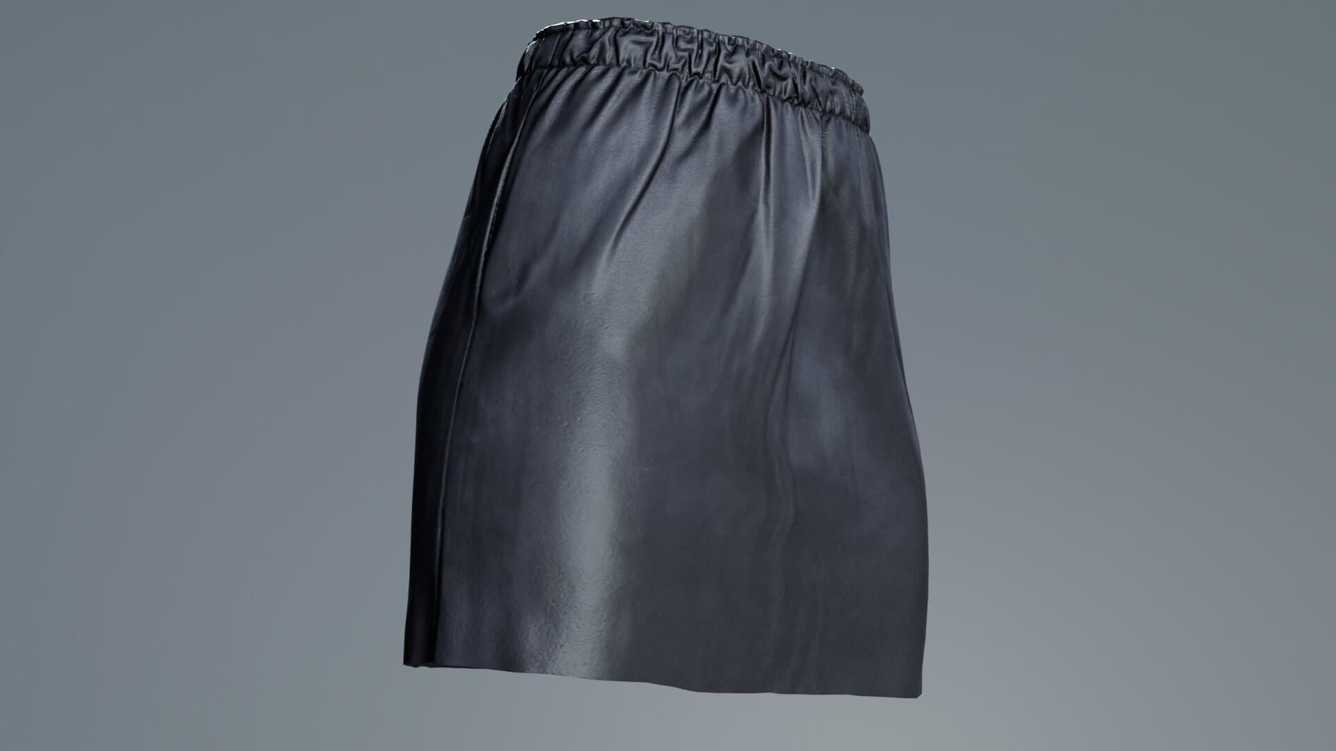 Elastic Leather Skirt - 3D Model by Polygonal Miniatures