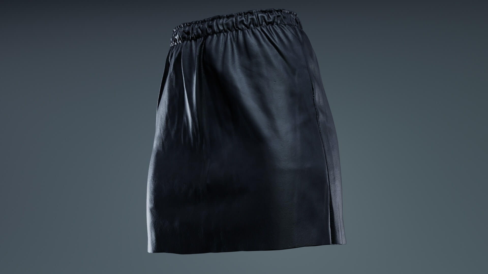 Elastic Leather Skirt - 3D Model by Polygonal Miniatures