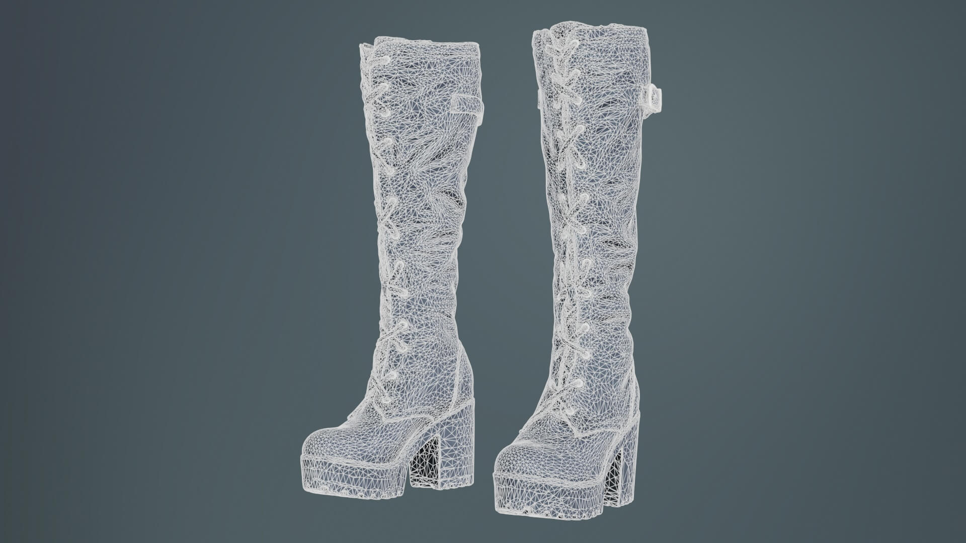 Elegant Boots - 3D Model by Polygonal Miniatures