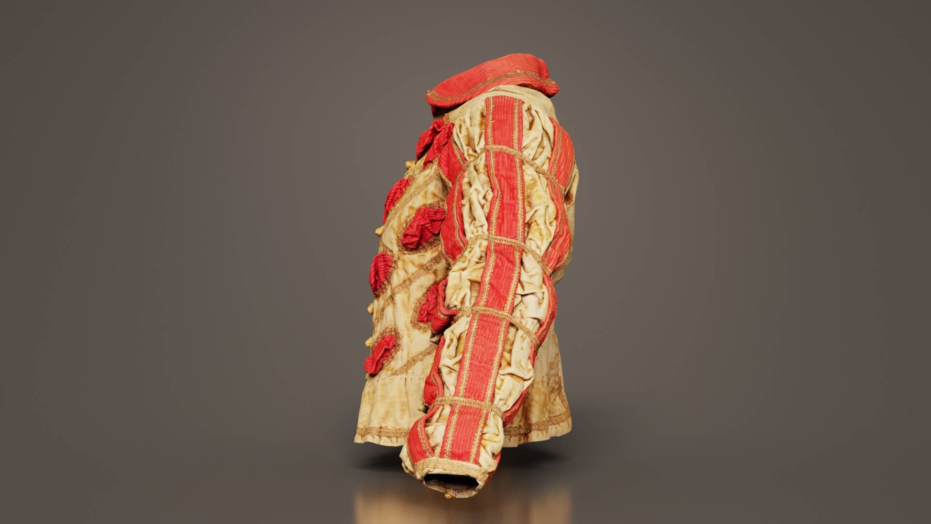 Elegant Knight Jacket - 3D Model by Polygonal Miniatures