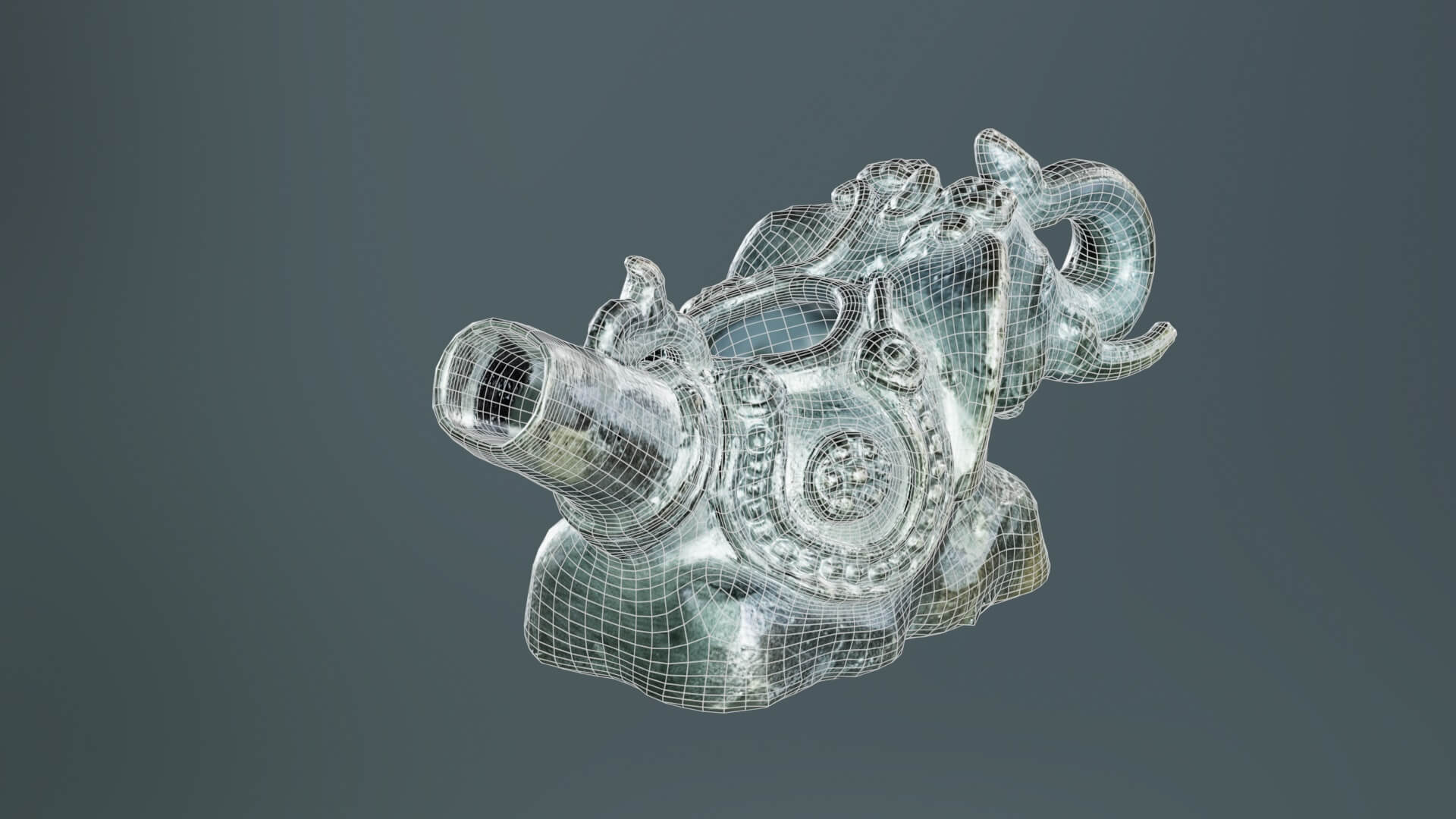 Elephant Pipe - 3D Model by Polygonal Miniatures