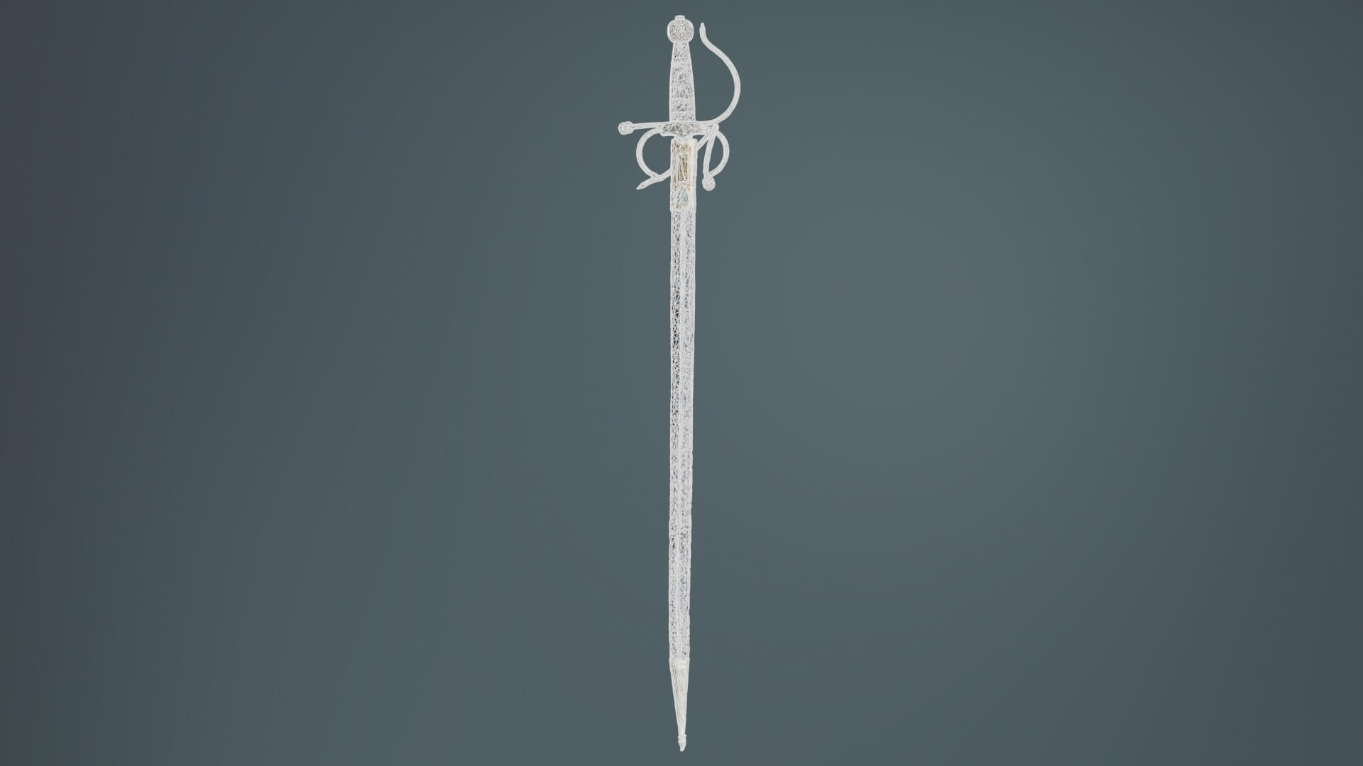 Epee Sword - 3D Model by Polygonal Miniatures