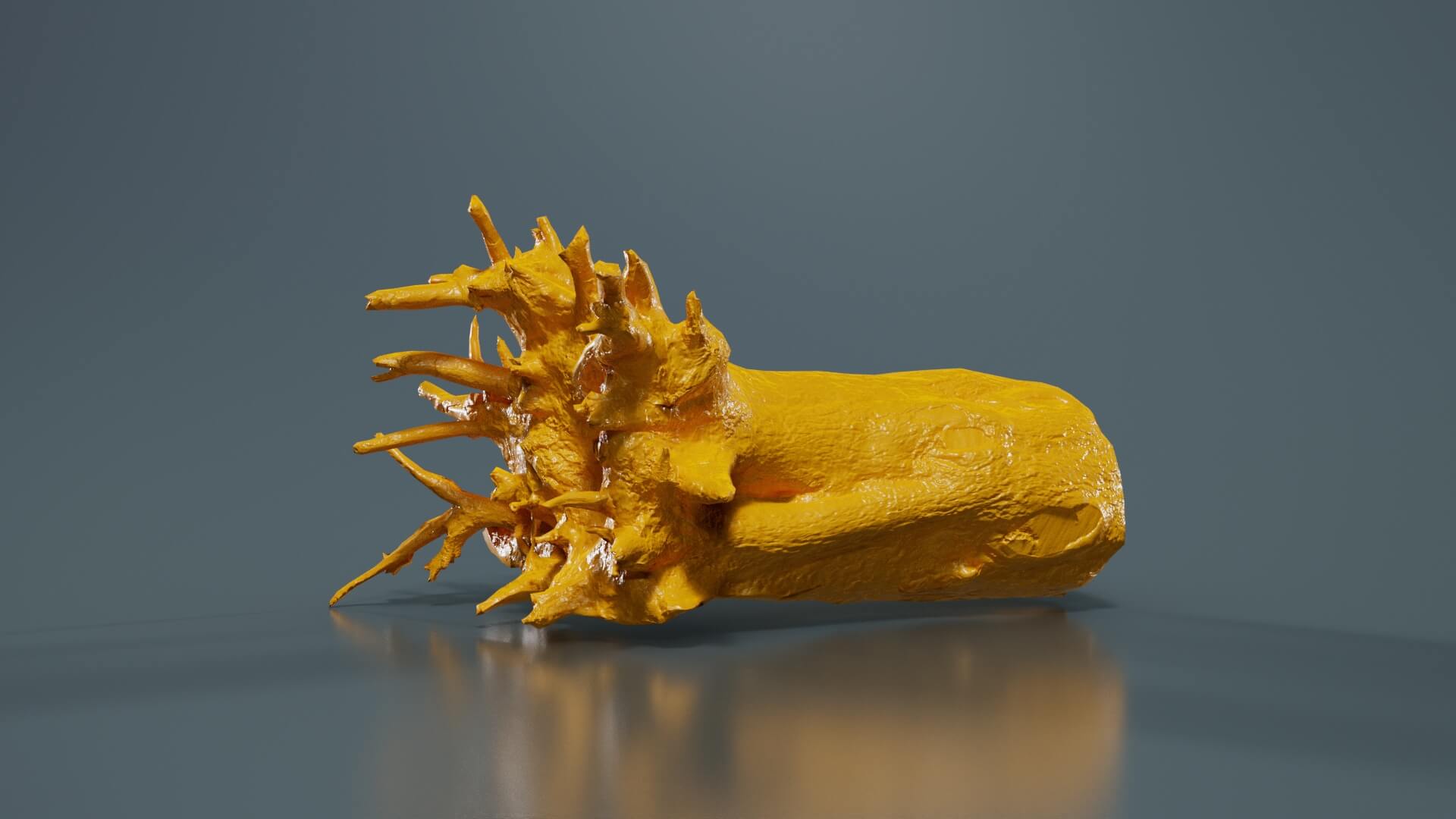 Fallen Tree Stump Roots - 3D Model by Polygonal Miniatures