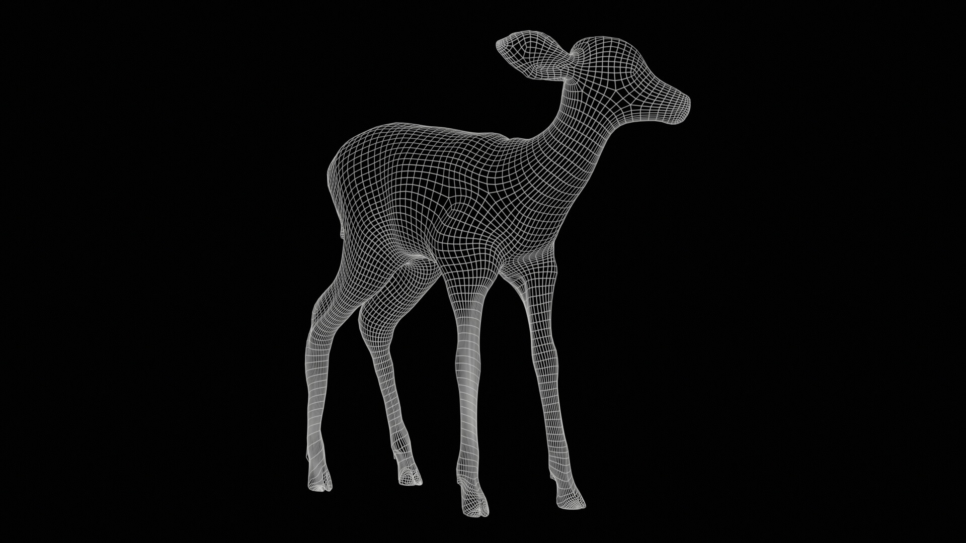 Fawn Spotted Young Deer - 3D Model by Polygonal Miniatures