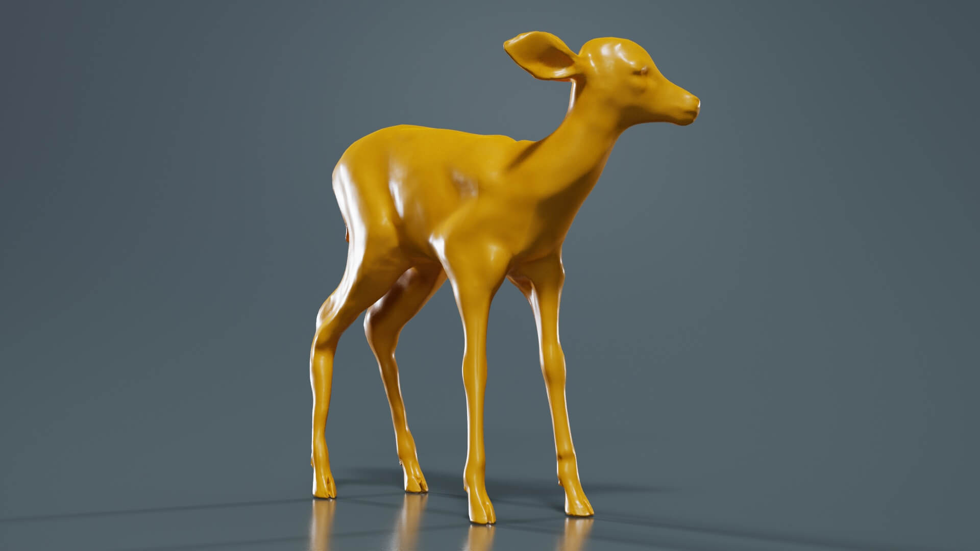 Fawn Spotted Young Deer - 3D Model by Polygonal Miniatures