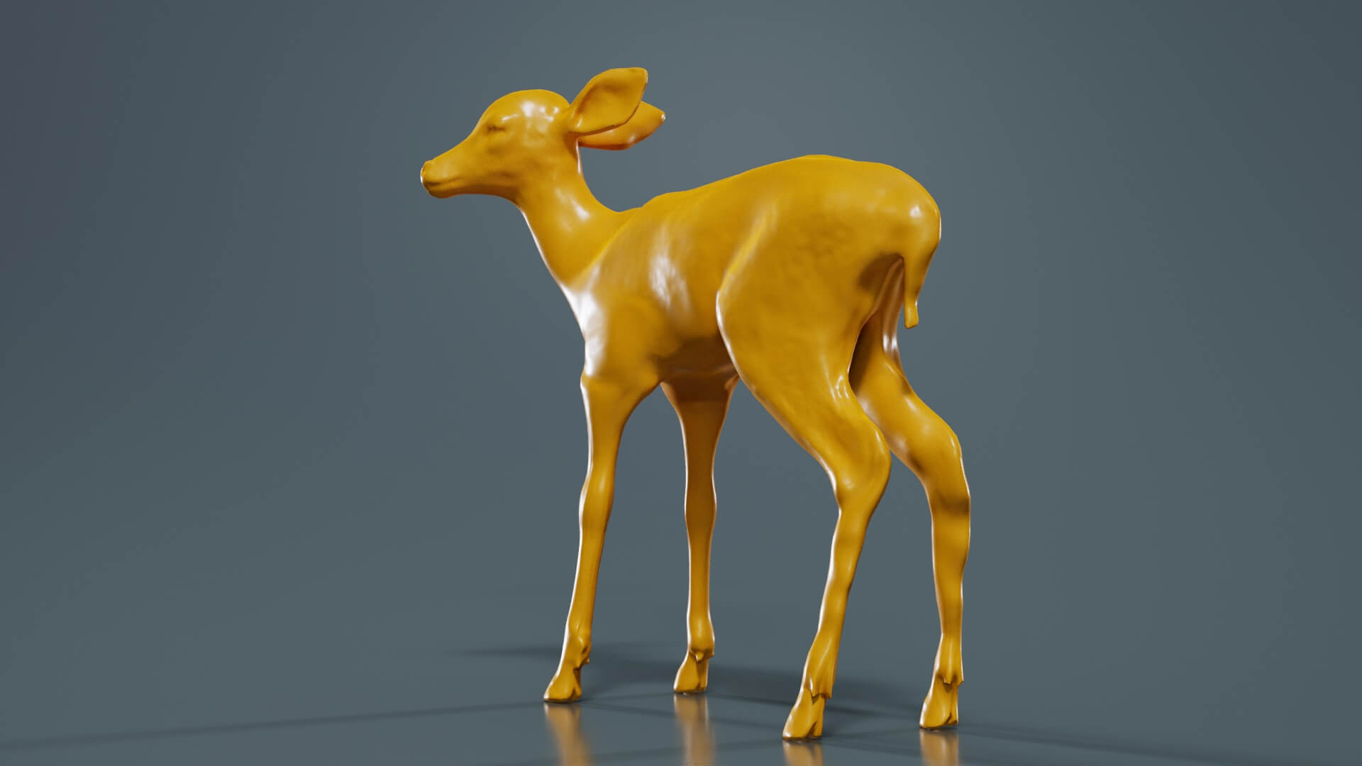 Fawn Spotted Young Deer - 3D Model by Polygonal Miniatures