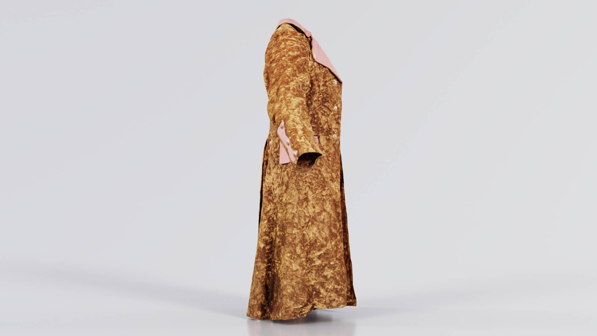 Felt Coat - 3D Model by Polygonal Miniatures