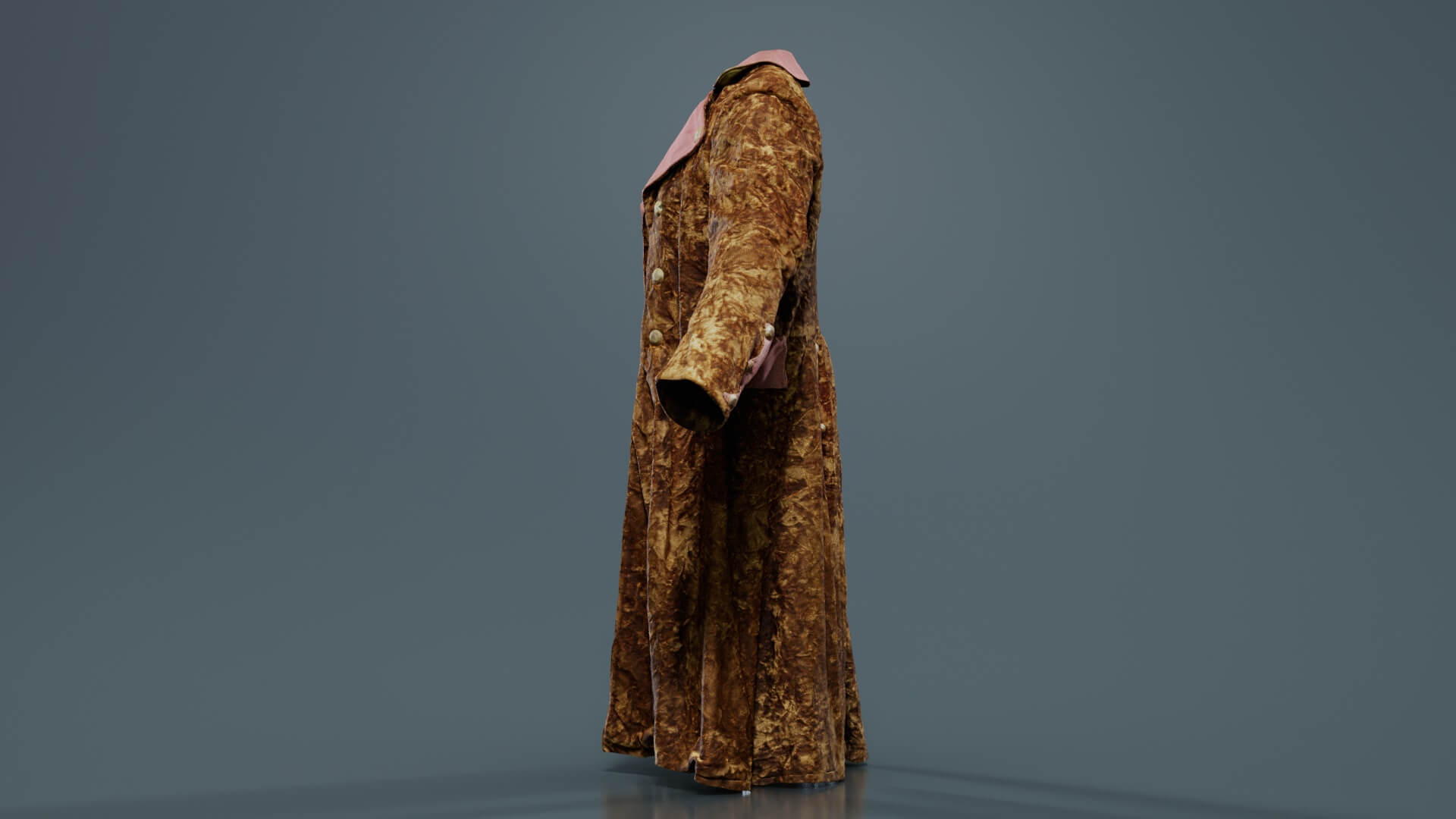 Felt Coat - 3D Model by Polygonal Miniatures