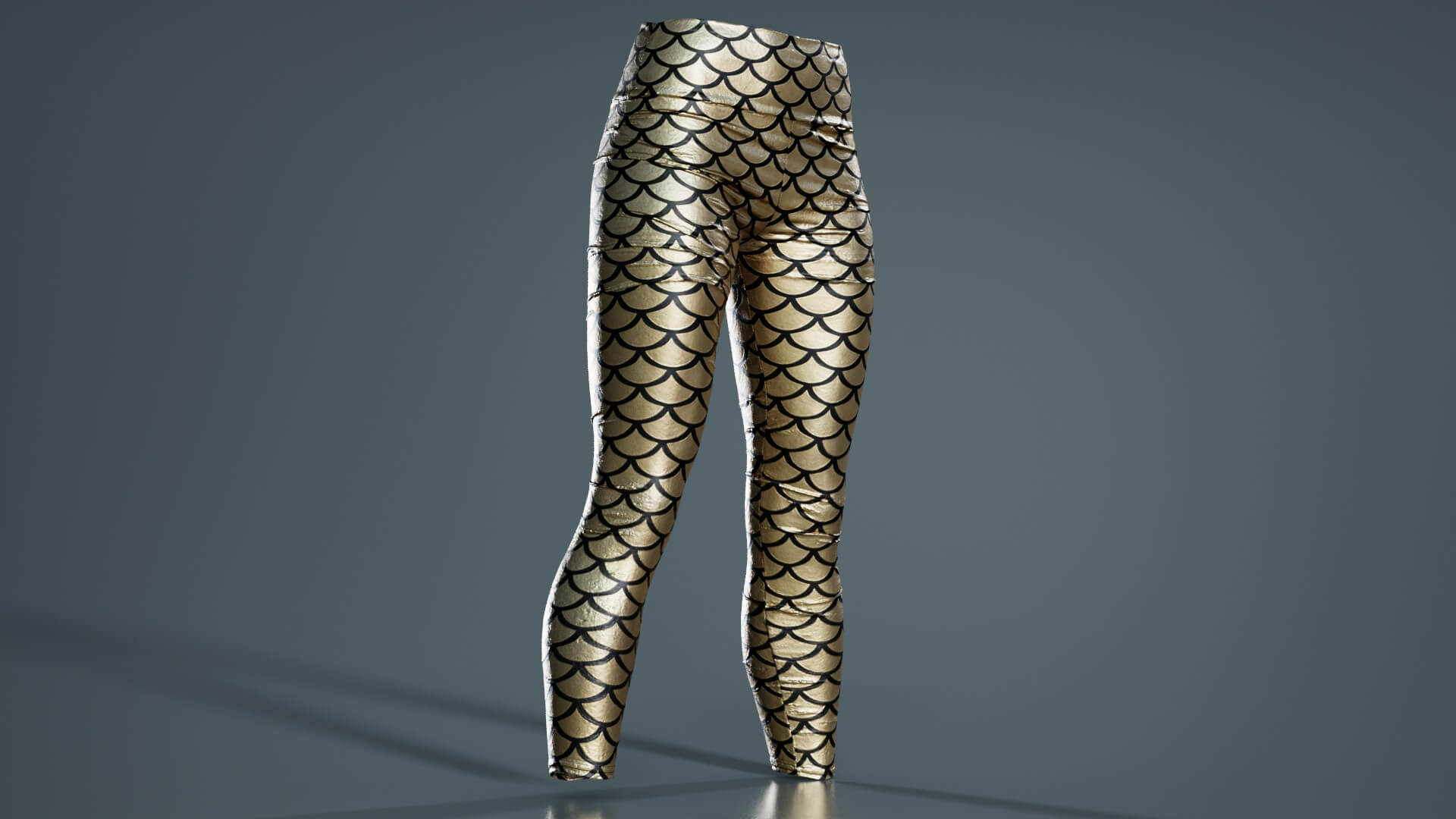 Fish Scale Leggings - 3D Model by Polygonal Miniatures