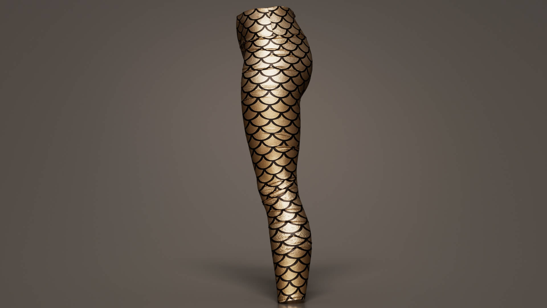 Fish Scale Leggings - 3D Model by Polygonal Miniatures