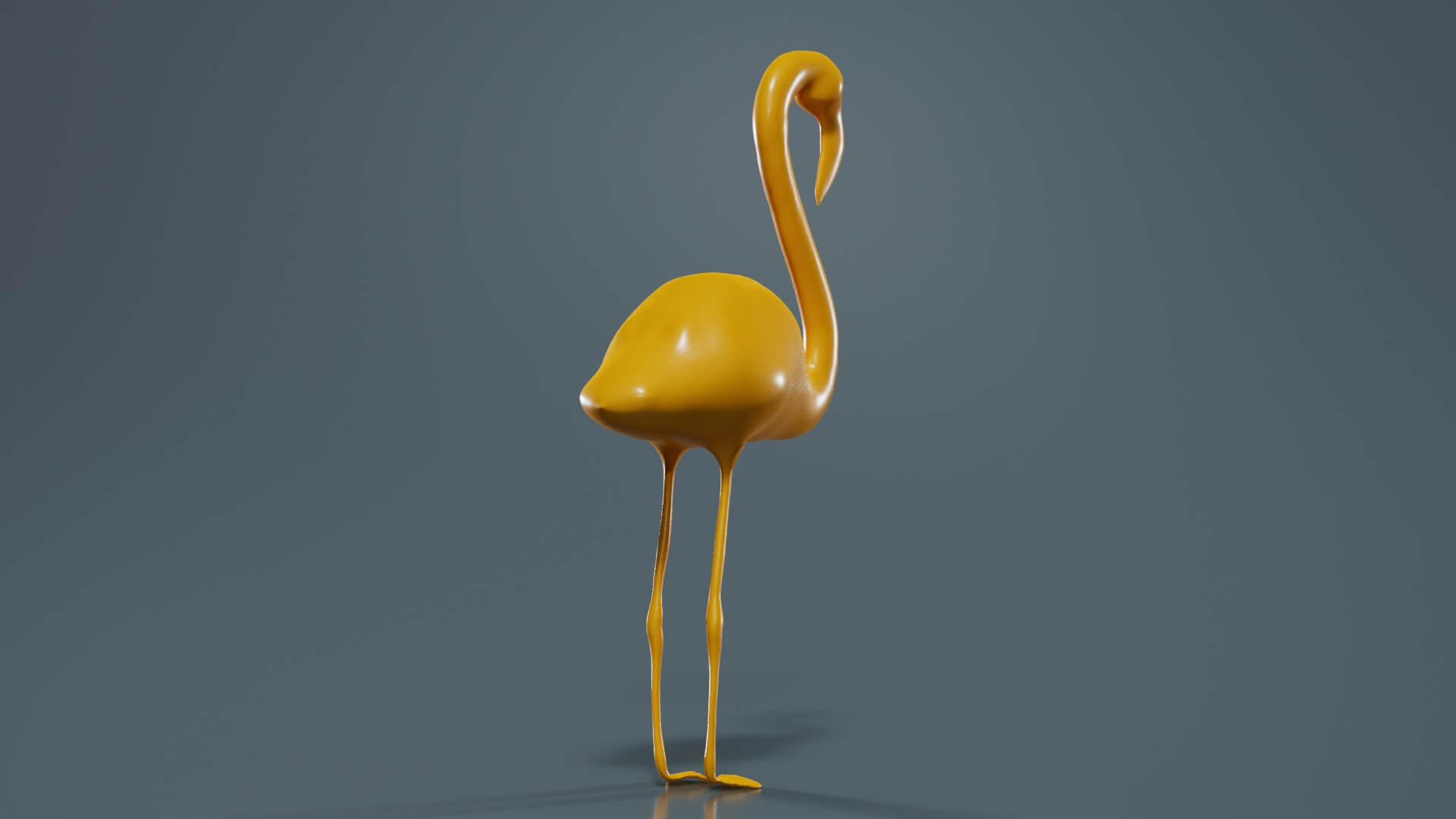 Pink Flamingo - 3D Model by Polygonal Miniatures