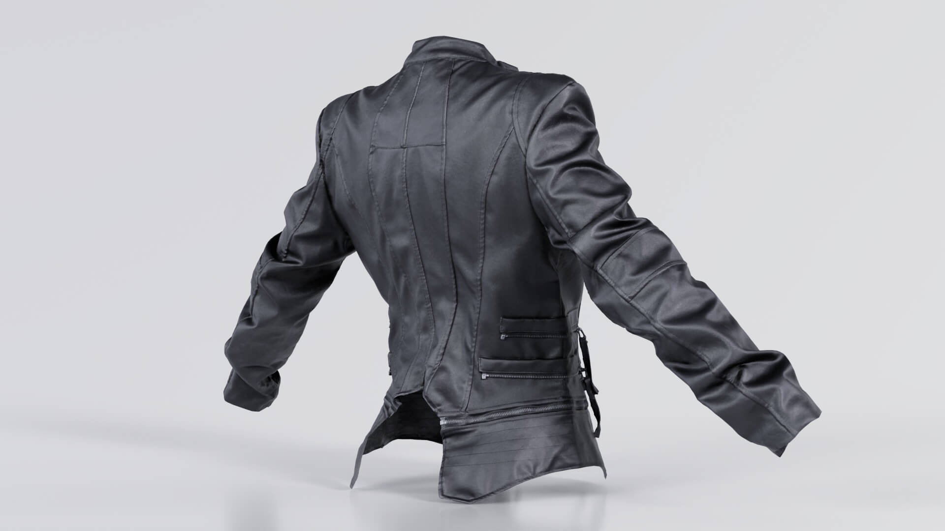 Flappy Leather Jacket - 3D Model by Polygonal Miniatures