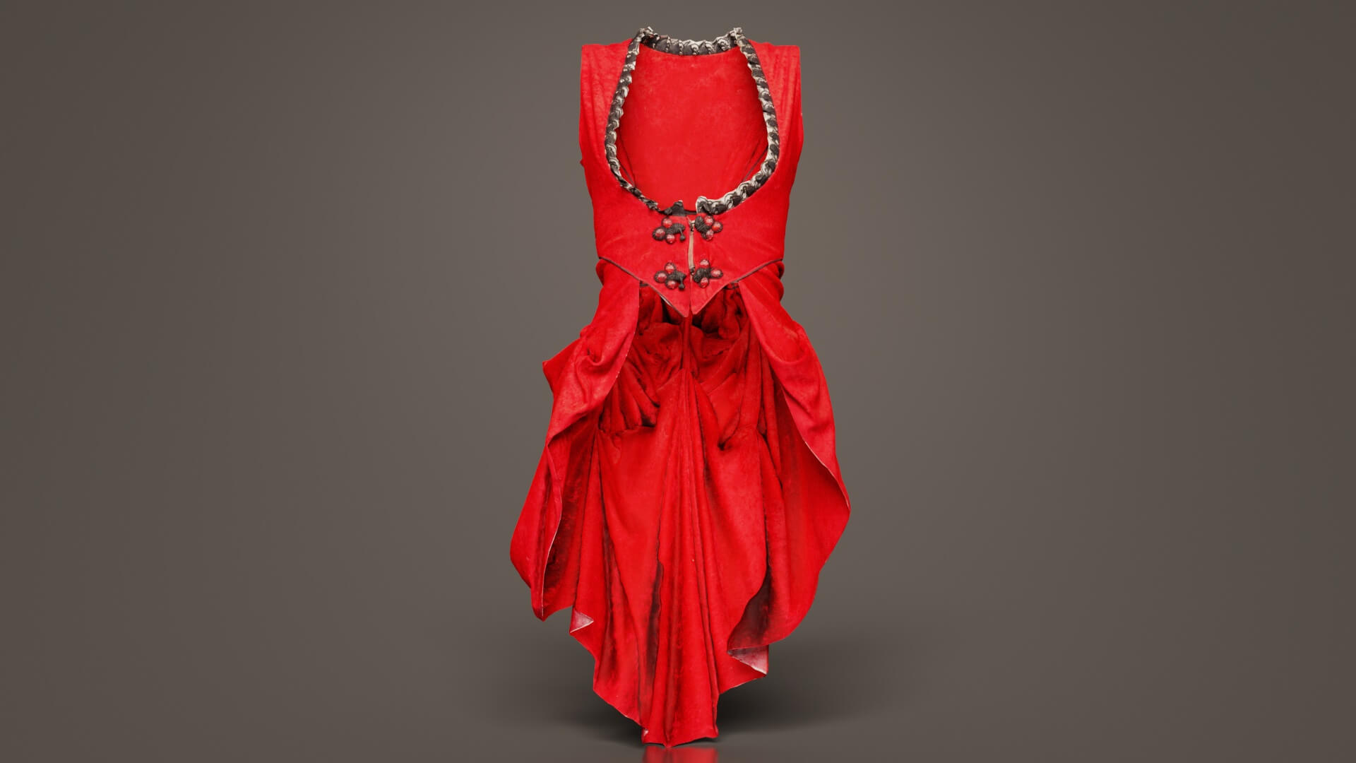 French Cancan Dress - 3D Model by Polygonal Miniatures