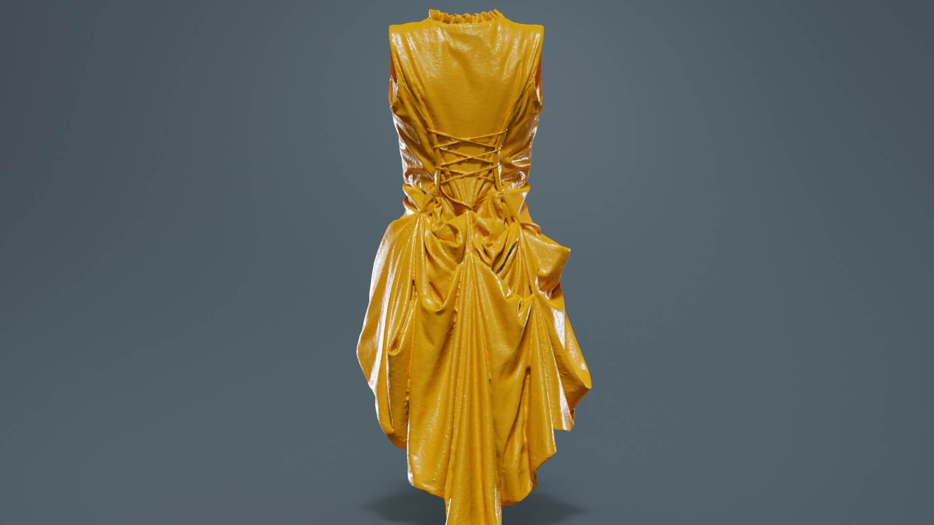 French Cancan Dress - 3D Model by Polygonal Miniatures