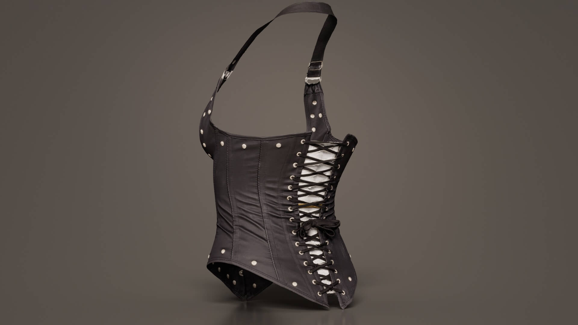 Front Buckles Corset - 3D Model by Polygonal Miniatures