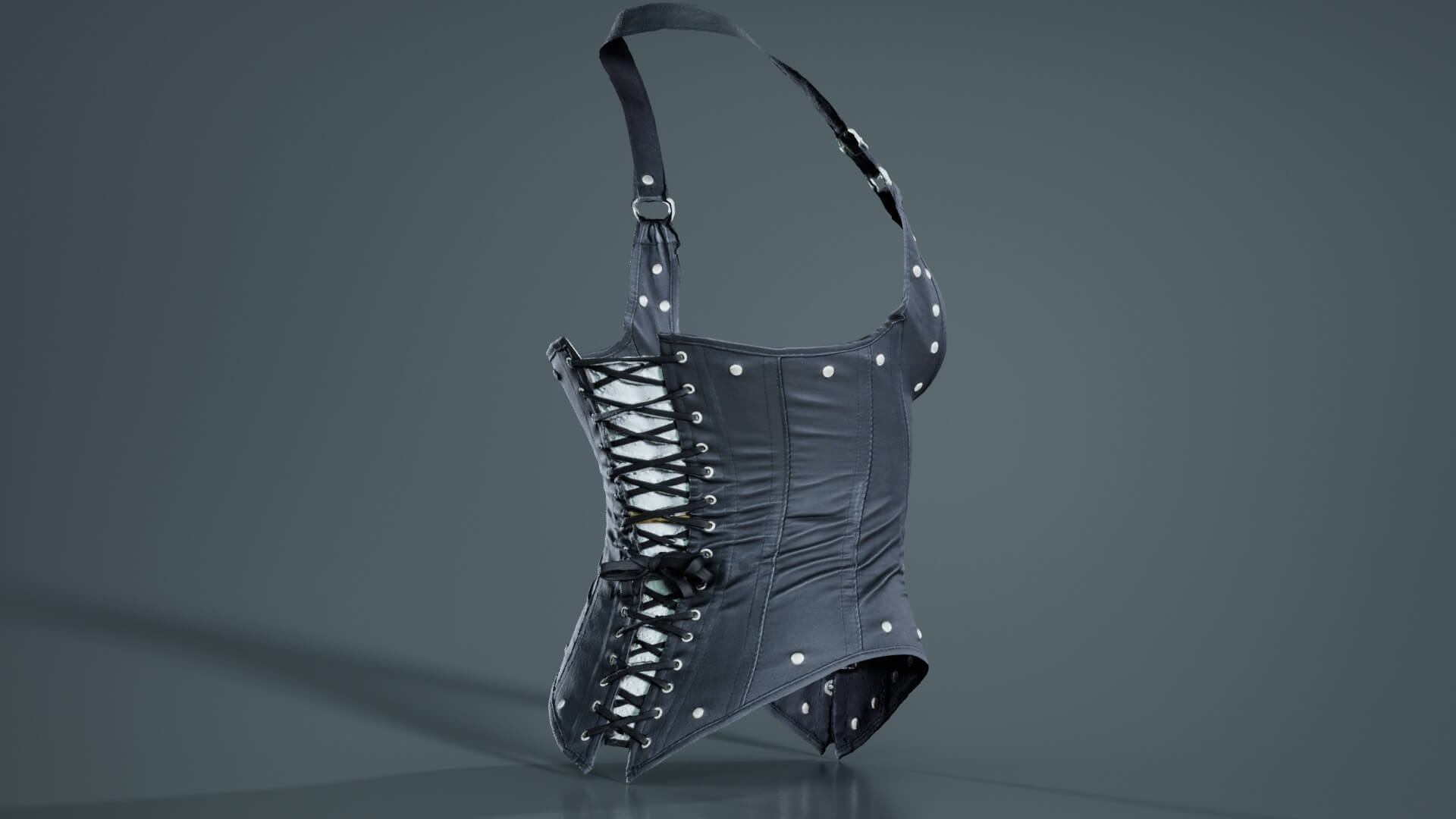 Front Buckles Corset - 3D Model by Polygonal Miniatures