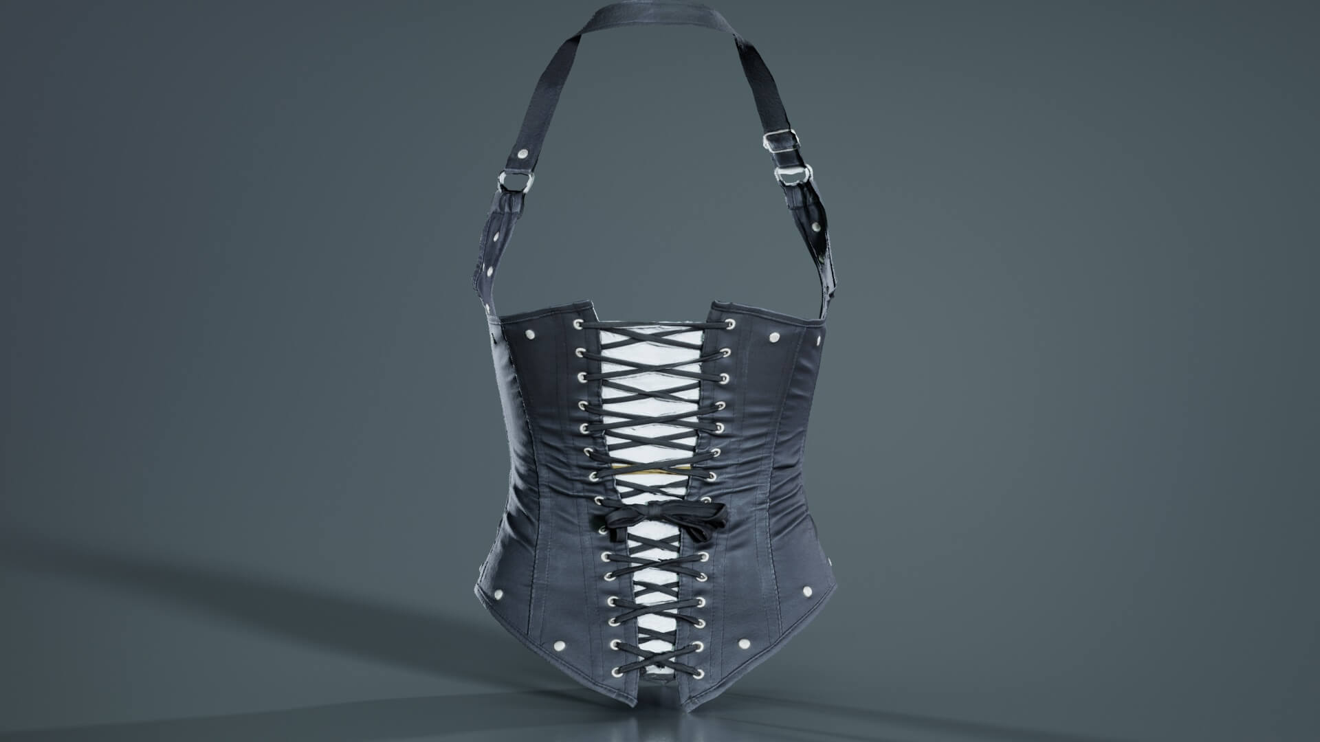 Front Buckles Corset - 3D Model by Polygonal Miniatures